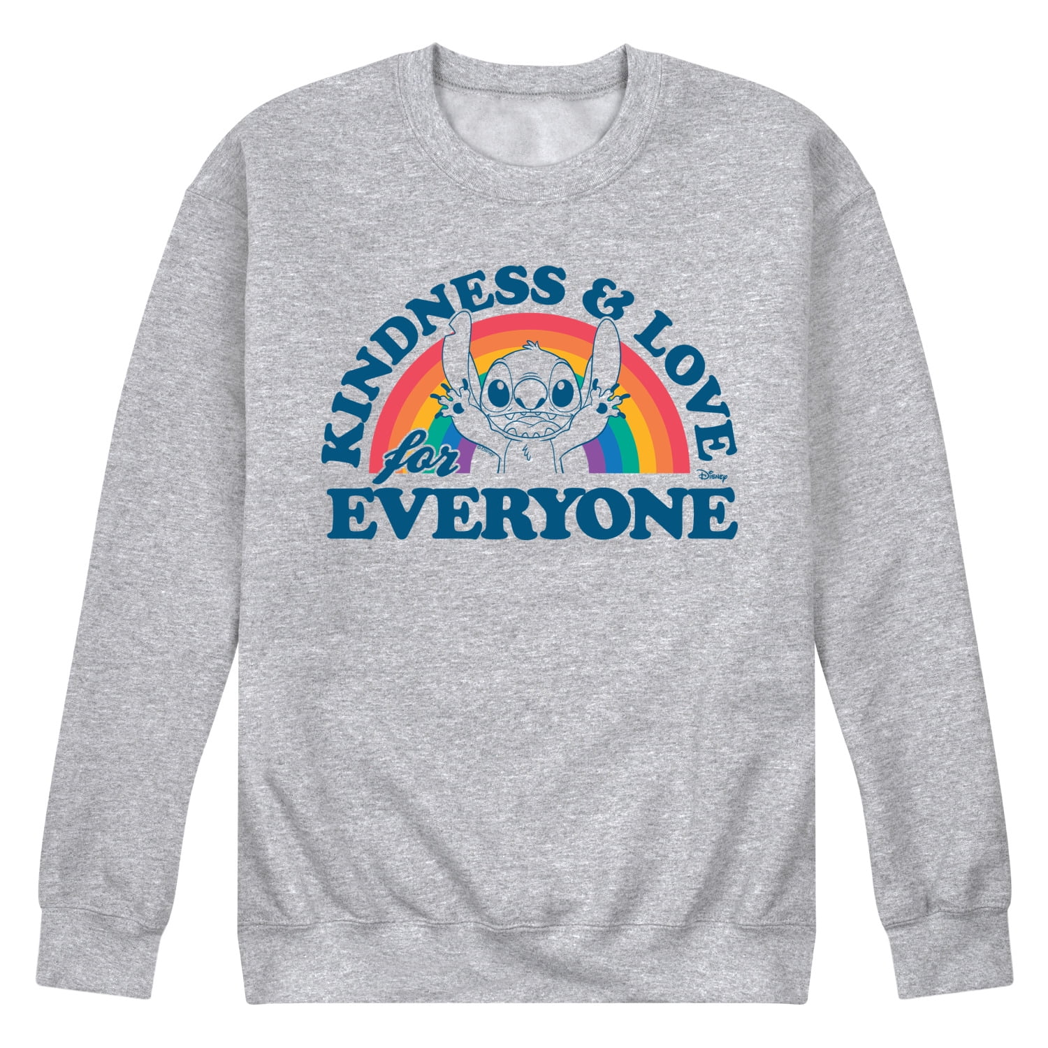 Disney - Kindness And Love - Men's Crew Neck Fleece Pullover - Walmart.com