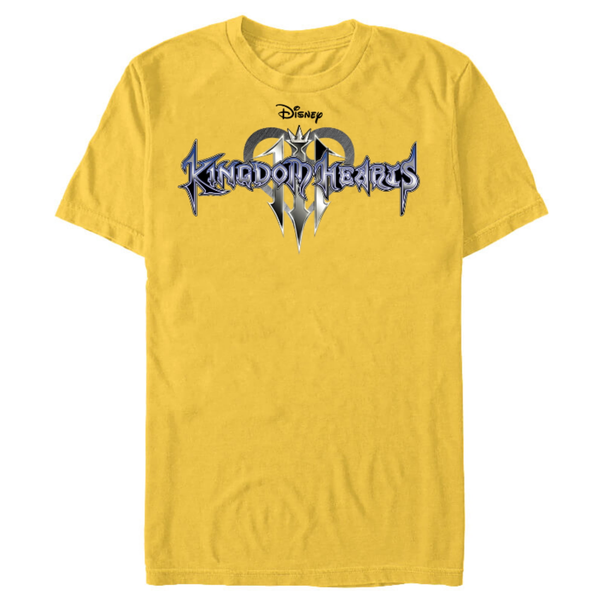 Disney Kingdom Hearts Iii Logo Short Sleeve Blended T Shirt For