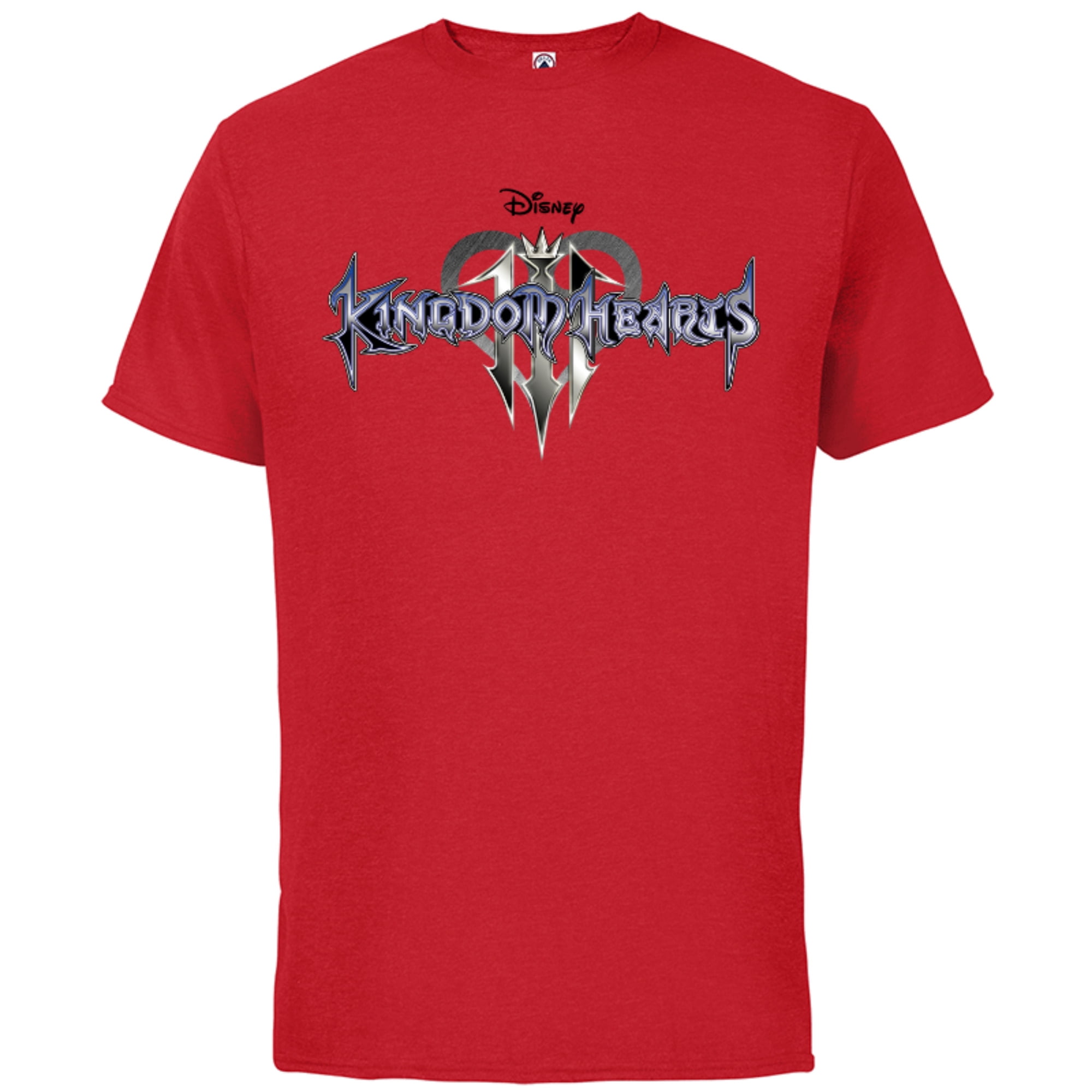 Disney Kingdom Hearts Iii Logo Short Sleeve Cotton T Shirt For Adults