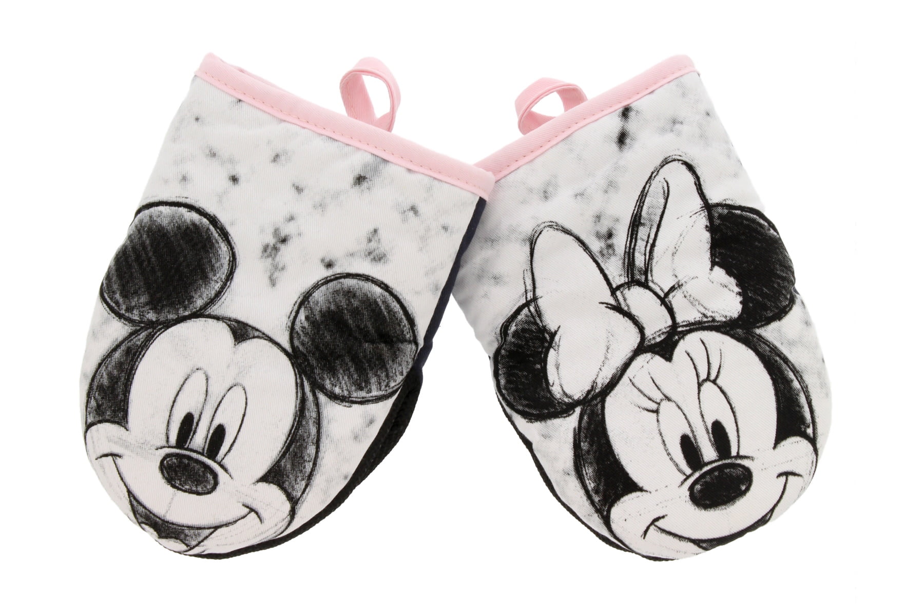 Best Brands Disney Kitchen Mini Oven Mitts, Mickey and Minnie Sketch ...
