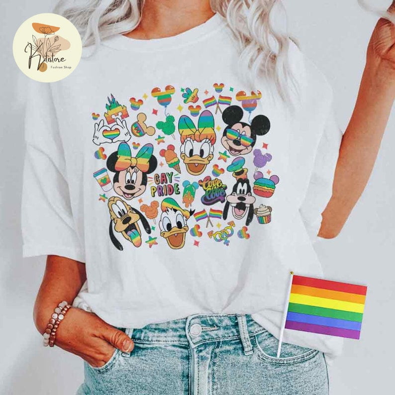 Disney LGBT Pride T-shirt, Mickey and Friends Gay Days Orlando Shirt ...