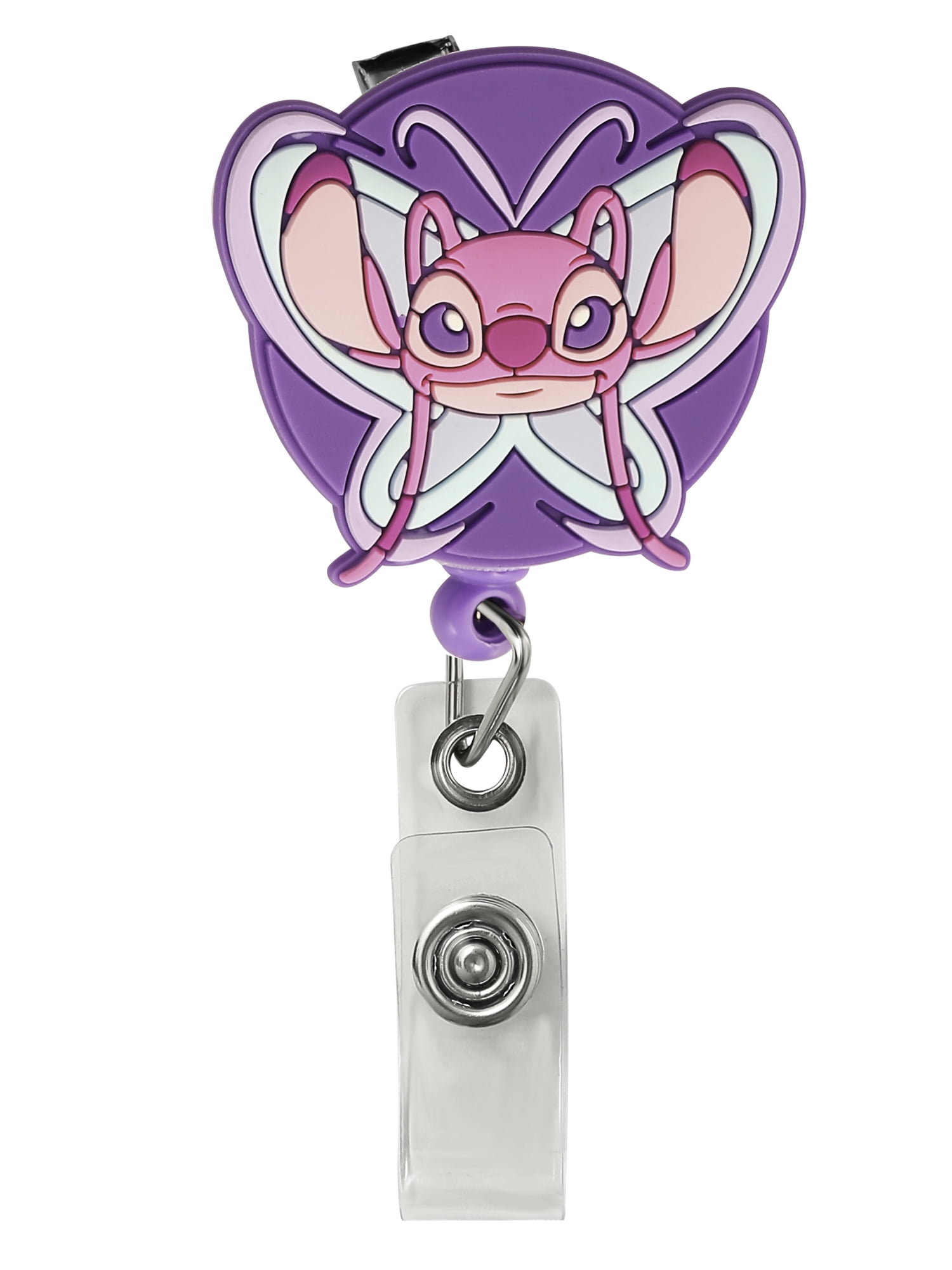 Disney Ladies Angel Badge Reel, 26-inch Retractable ID Card Badge ...