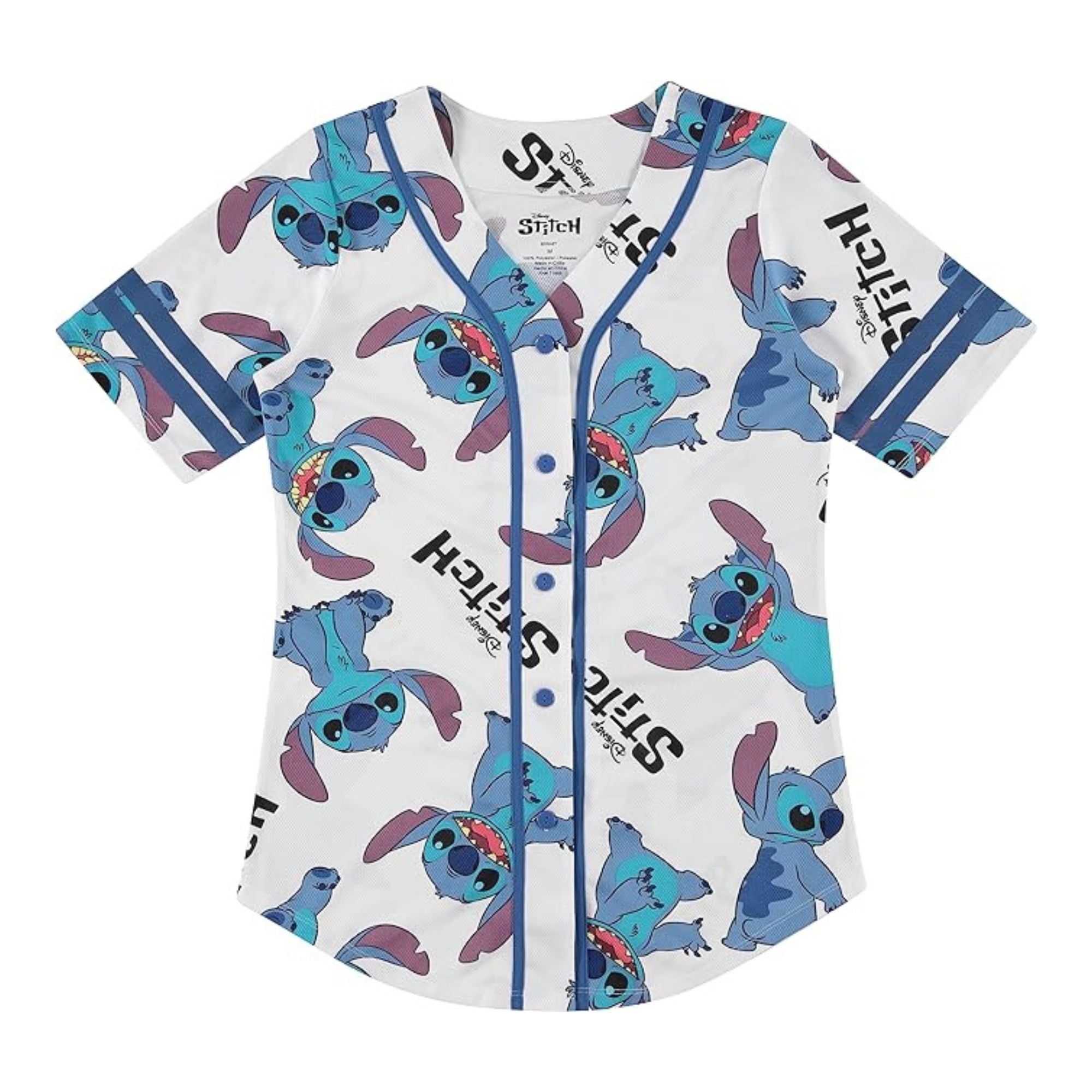 Disney Ladies Lilo and Stitch Baseball Jersey, Stich Baseball Shirt ...