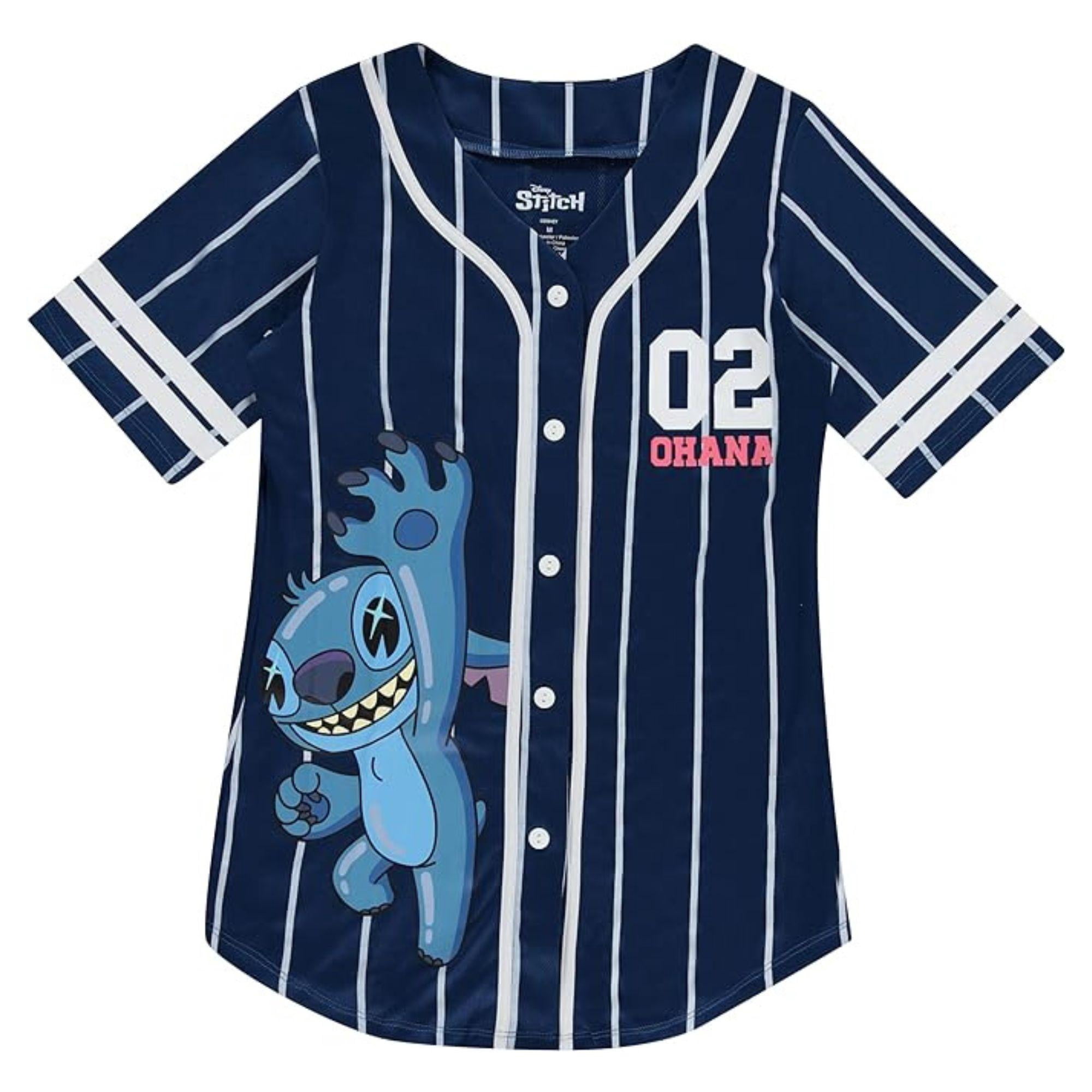 Disney Ladies Lilo and Stitch Baseball Jersey, Classic Stitch Baseball ...