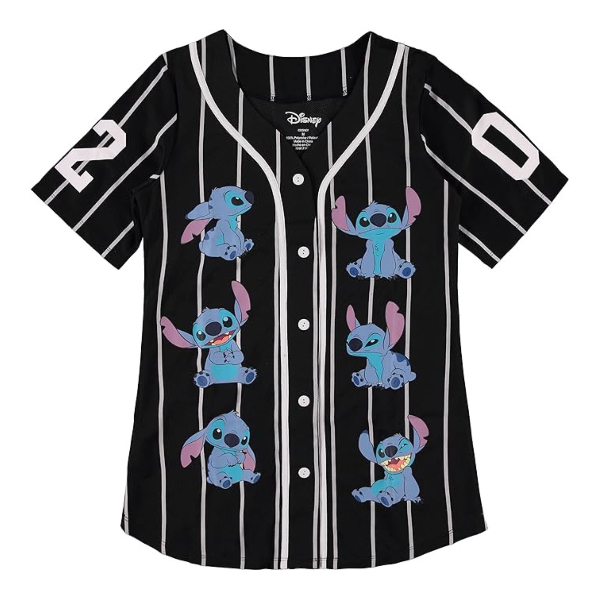 Disney Ladies Lilo and Stitch Baseball Jersey Shirt, Stitch Baseball ...