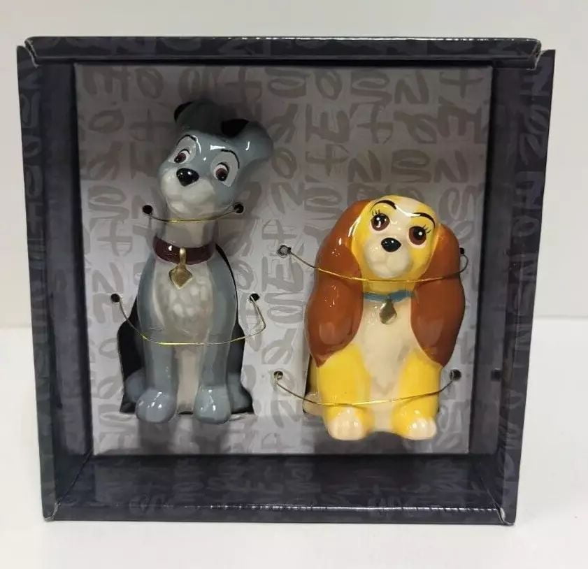 Disney Lady and The Tramp Salt Pepper Shakers Set Gift Set Idea ...