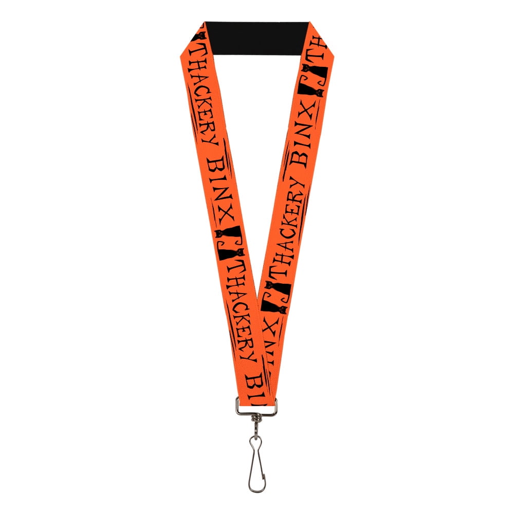 Disney Lanyard, Hocus Pocus Thackery Binx Cat Silhouette Orange Black ...