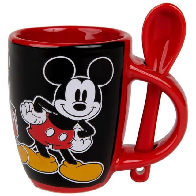 Disney Laughing Ceramic Espresso Mug with Spoon - Walmart Business Supplies