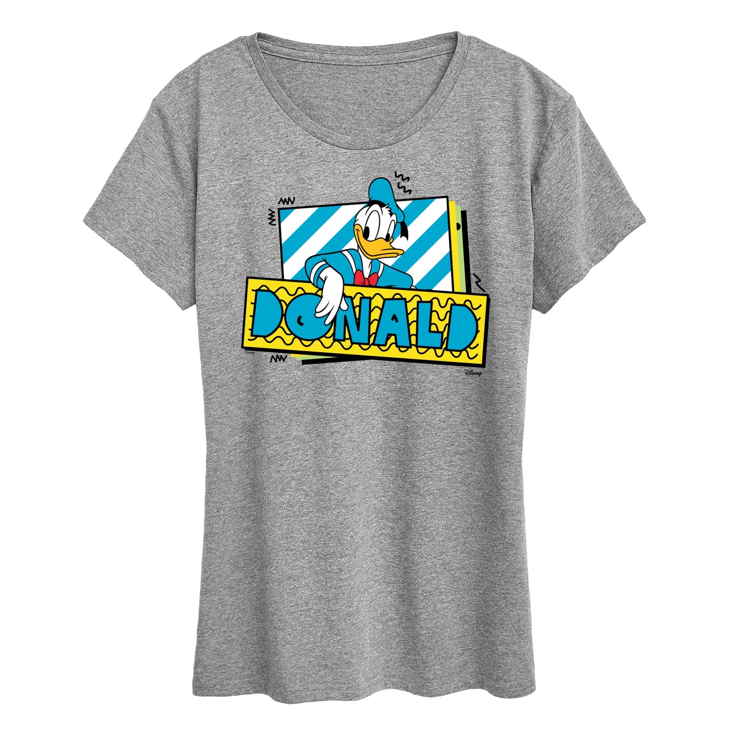 Disney - Leaning Donald Duck With Nametag - Women's Short Sleeve ...