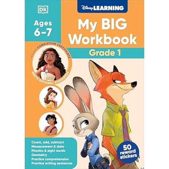 Disney Learning Big Workbook Grade 1 - Walmart.com