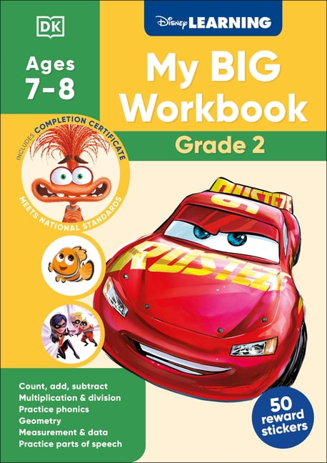 Disney Learning Disney Learning Big Workbook Grade 2: Math & English ...