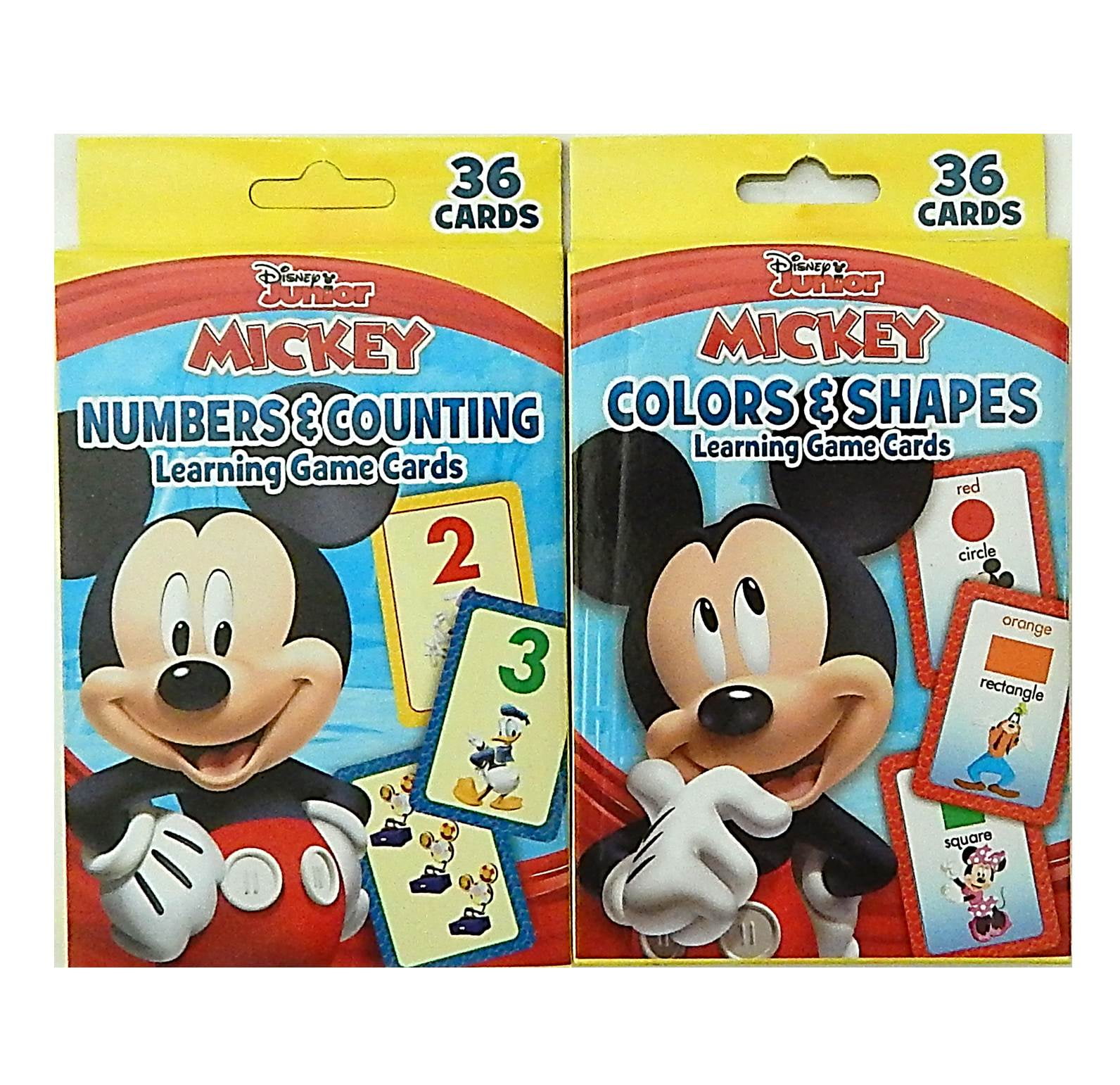 Disney Learning Cards for Toddlers Numbers Colors Shapes Counting ...