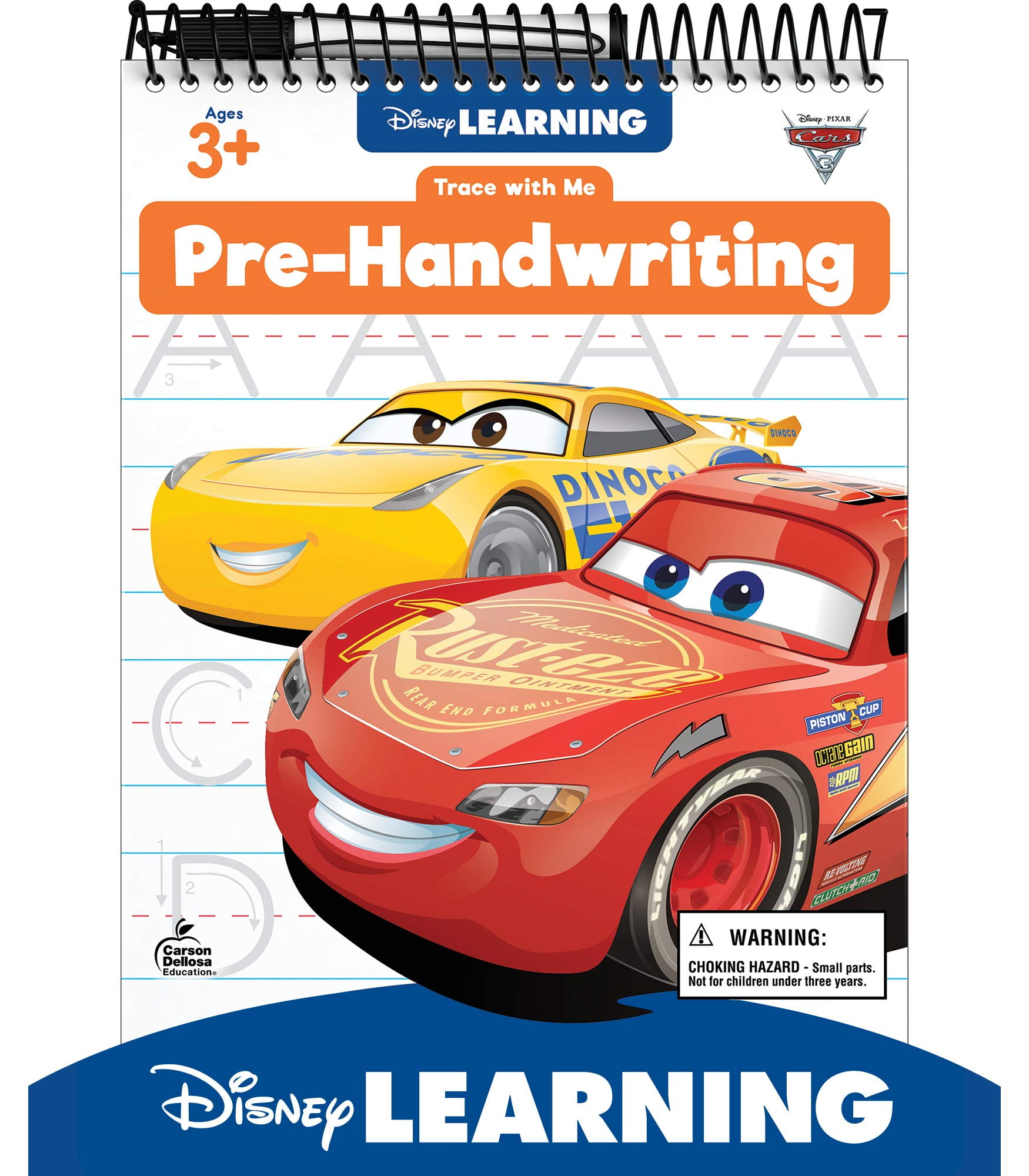 Disney Learning Cars 3 Trace With Me Pre-Handwriting Tablet (Pack of 24 ...
