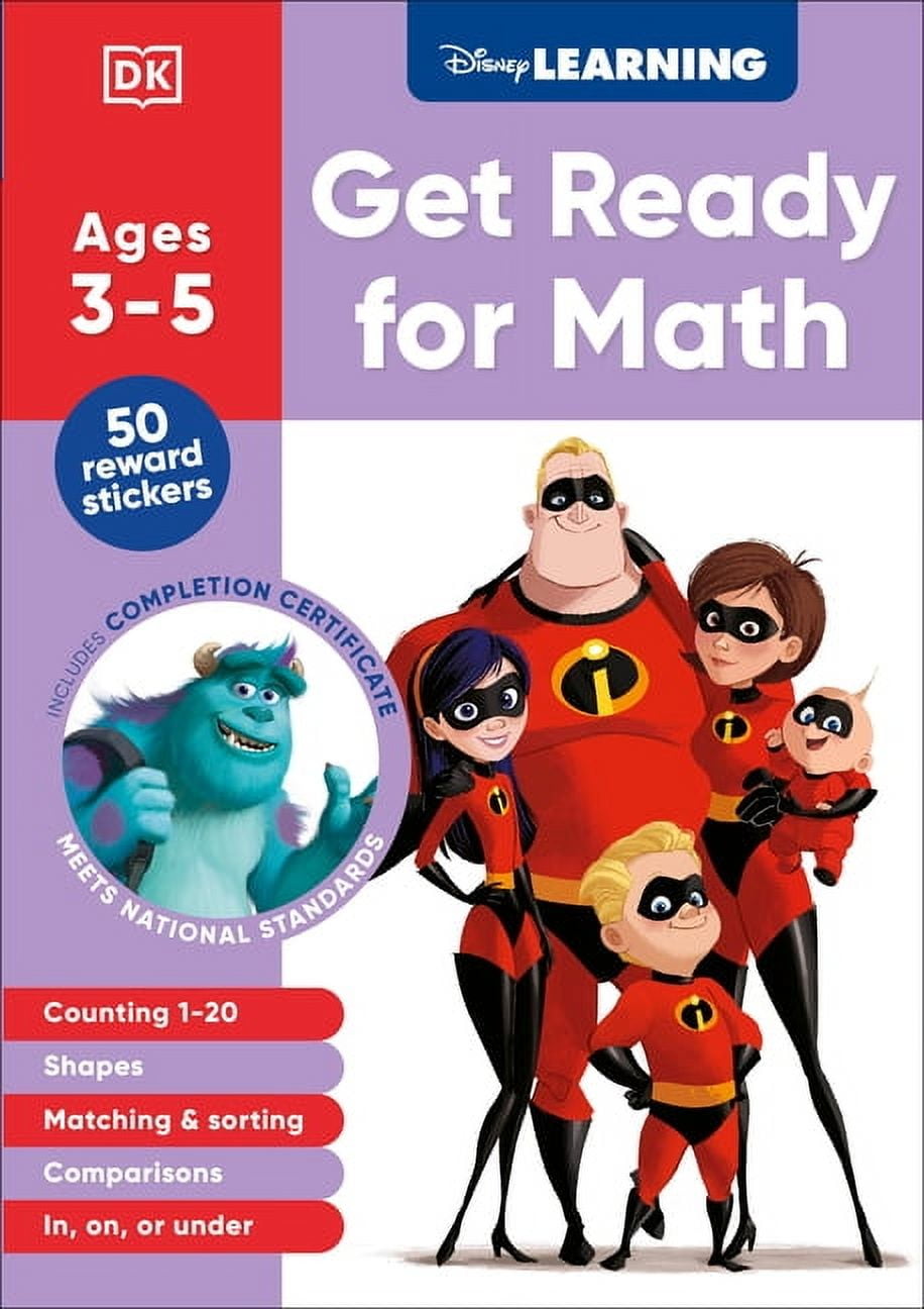 Disney Learning Get Ready for Math (Ages 3-5): Preschool Beginner Math ...