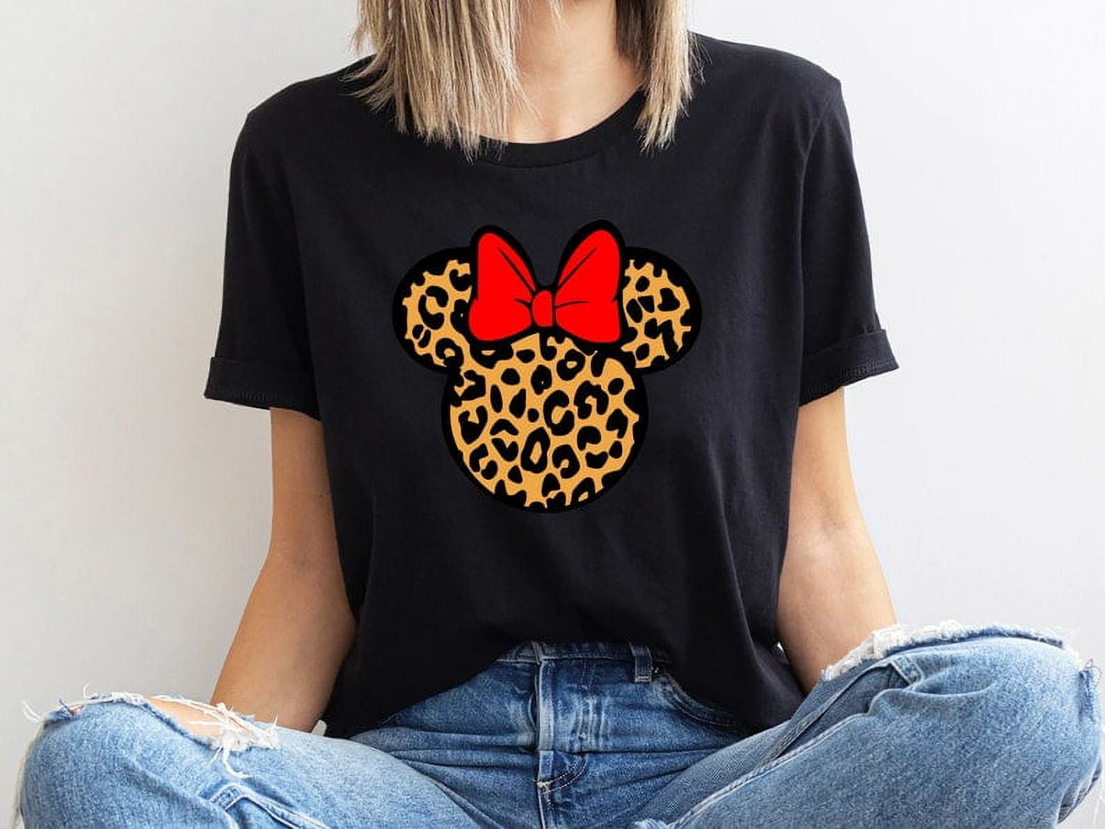 Disney Leopard Print Minnie Family Matching Shirts, Cute Disney ...
