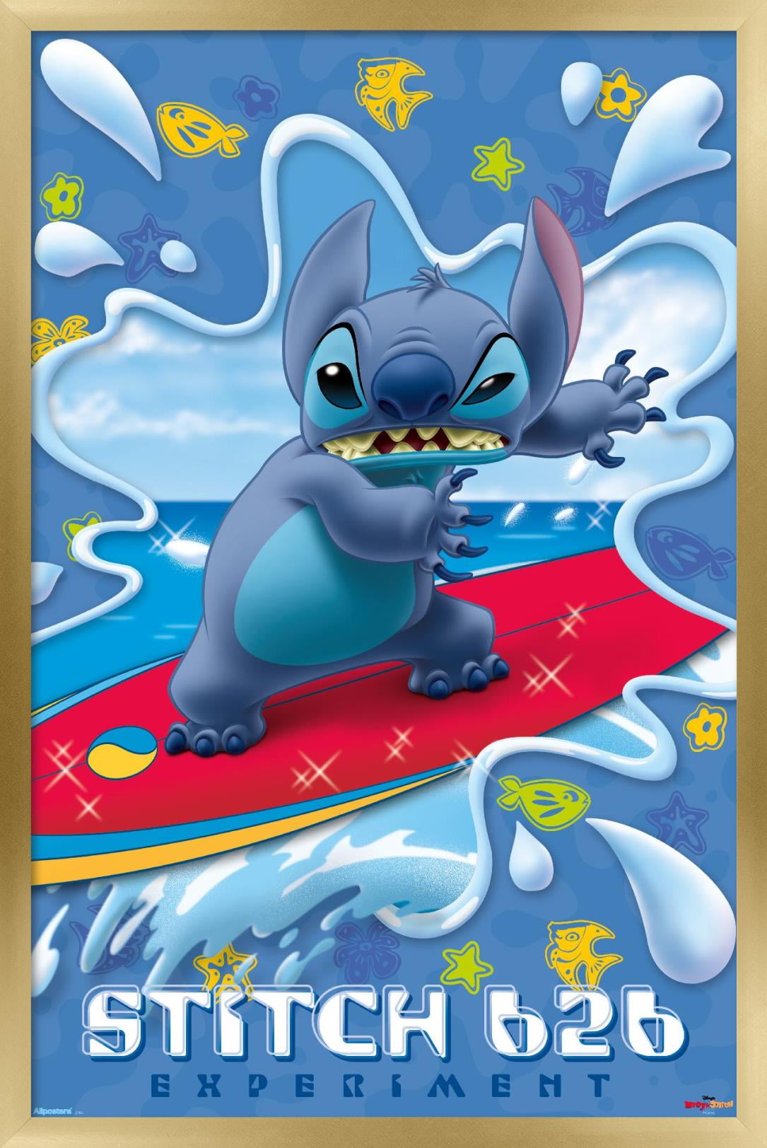 Disney Leroy & Stitch (2006) - Surf Growl Wall Poster, 22.375" x 34 ...