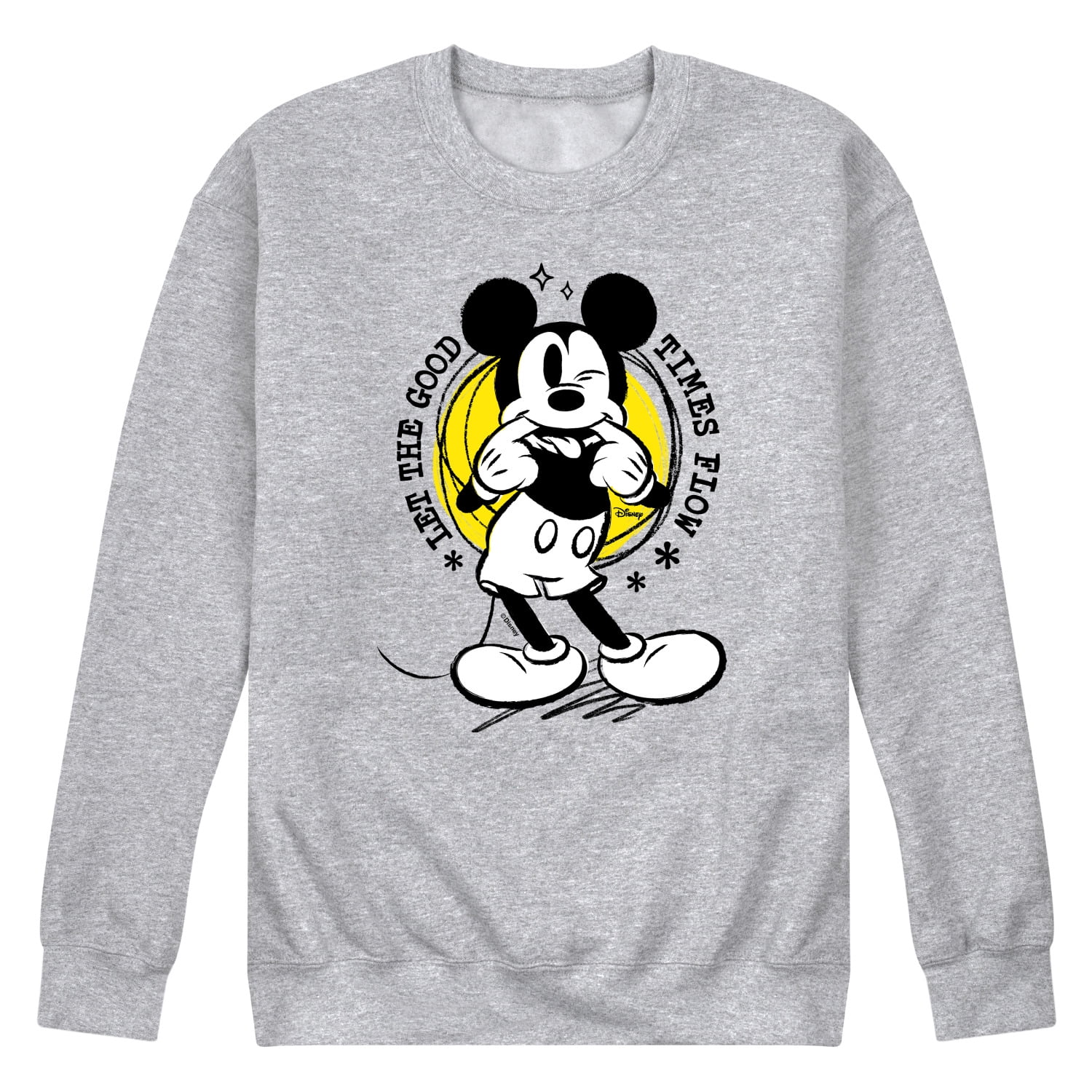 Disney - Let The Good Times Flow - Men's Crew Neck Fleece Pullover ...