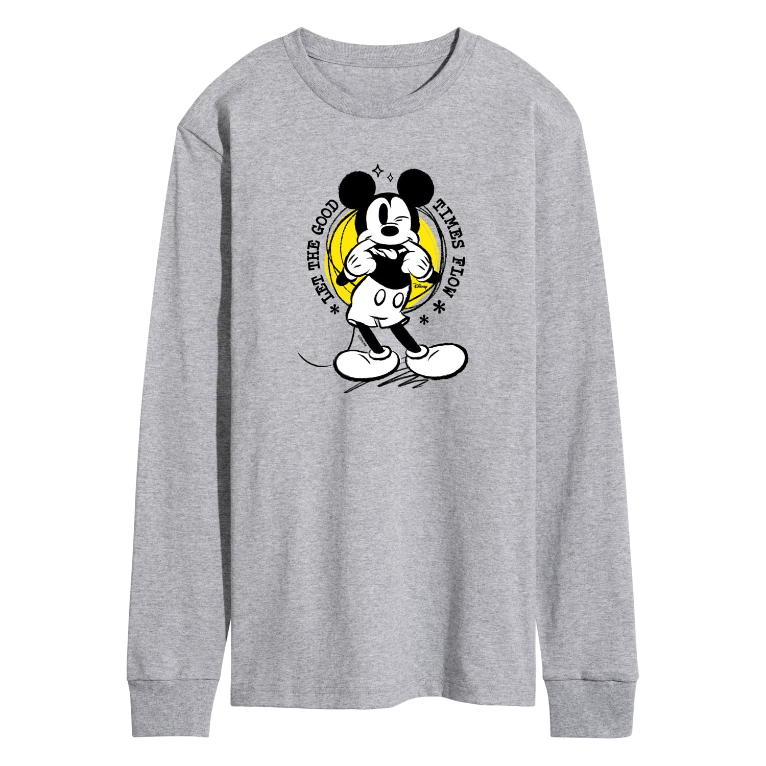 Disney - Let The Good Times Flow - Men's Long Sleeve T-Shirt - Walmart.com