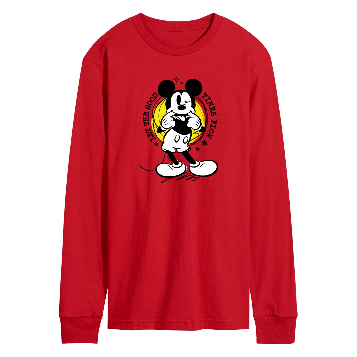 Disney - Let The Good Times Flow - Men's Long Sleeve T-Shirt - Walmart.com