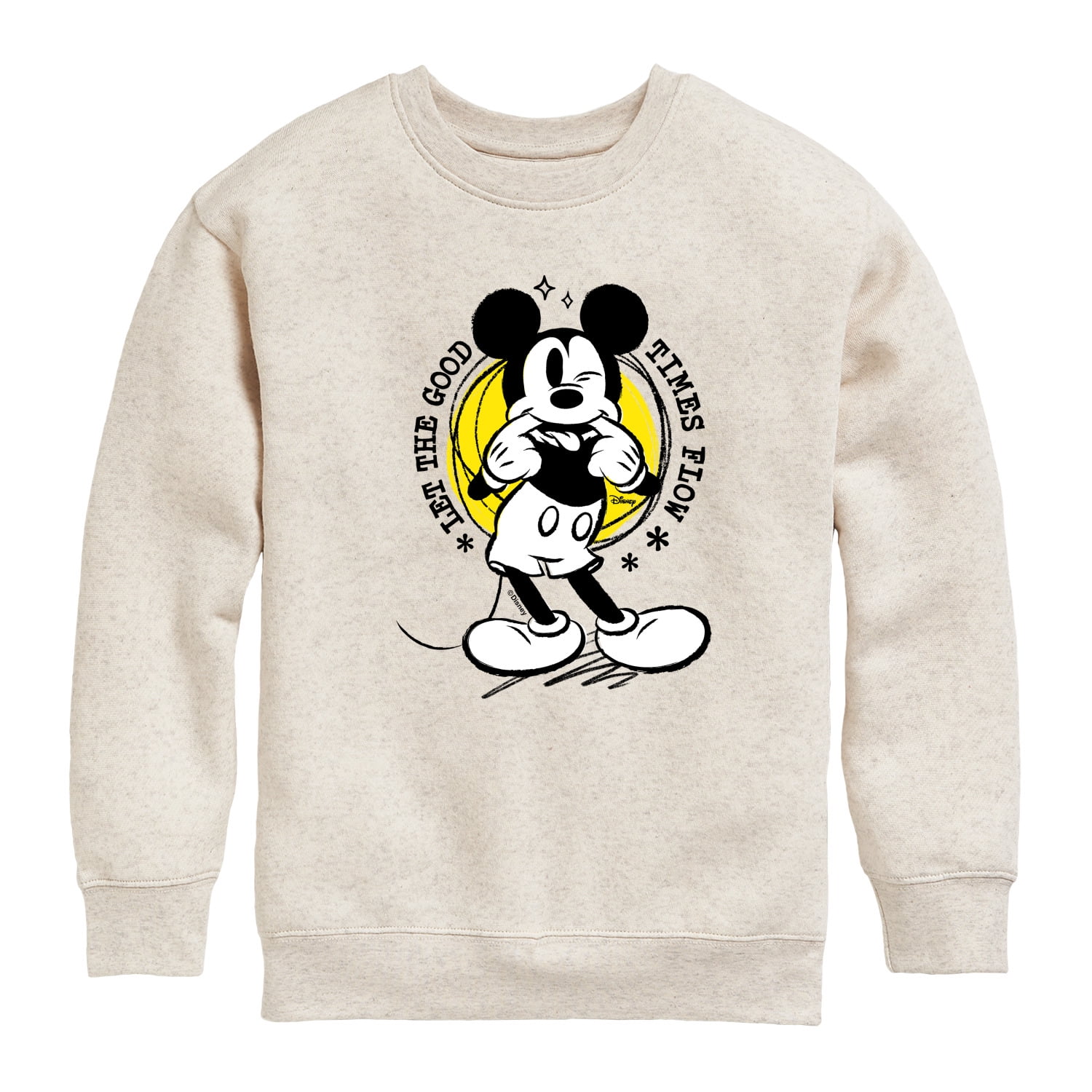 Disney - Let The Good Times Flow - Toddler & Youth Crewneck Fleece ...