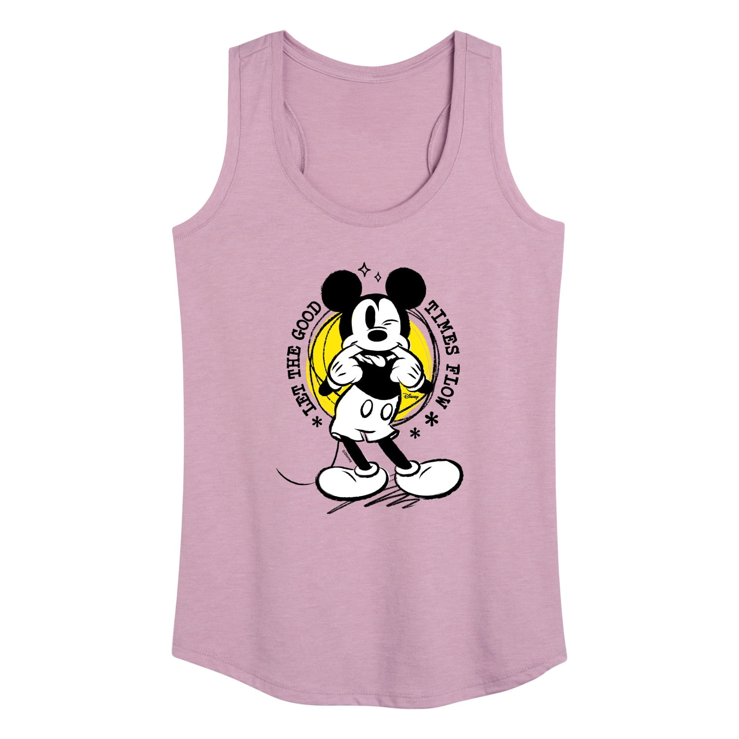 Disney - Let The Good Times Flow - Women's Racerback Tank Top - Walmart.com