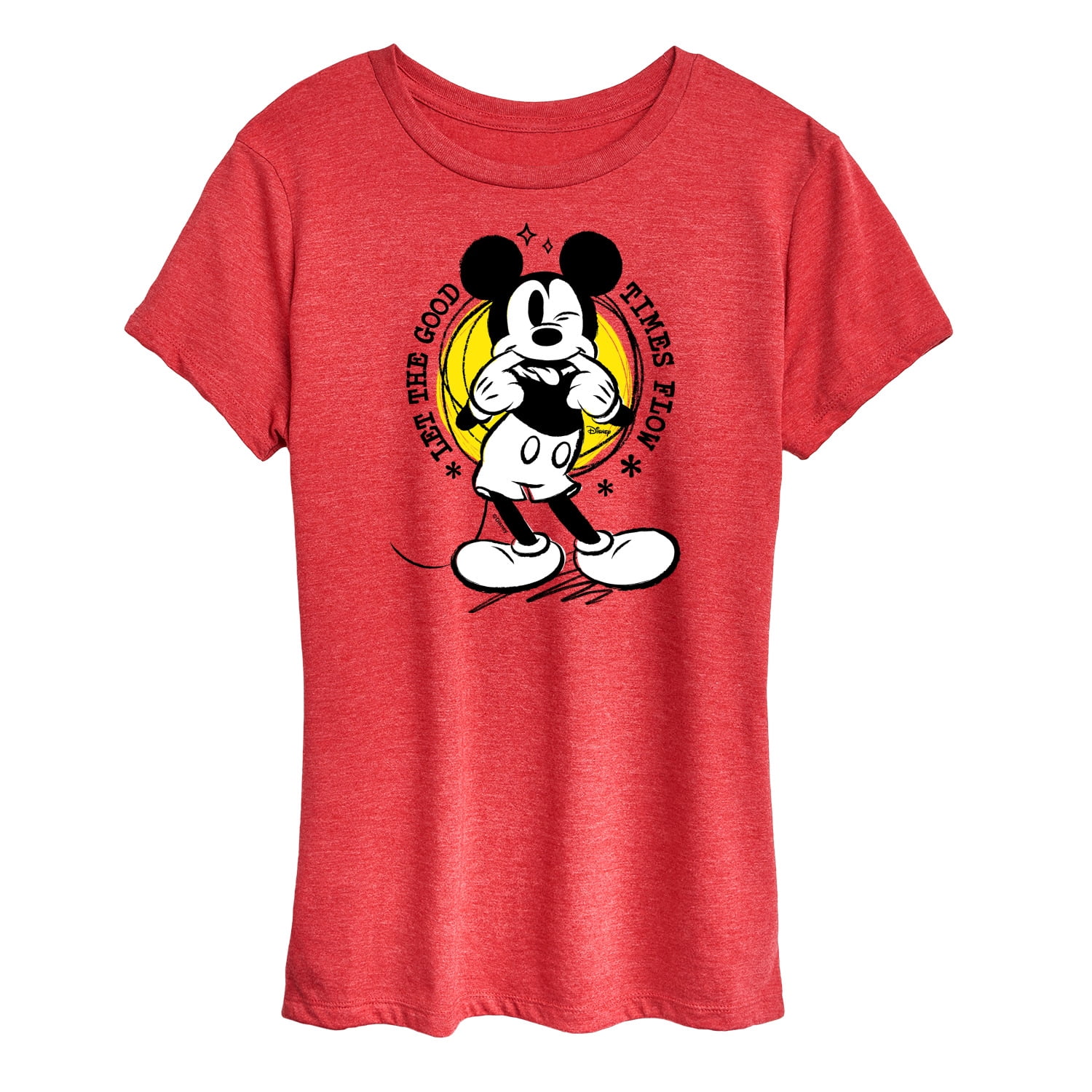 Disney - Let The Good Times Flow - Women's Short Sleeve Graphic T-Shirt ...