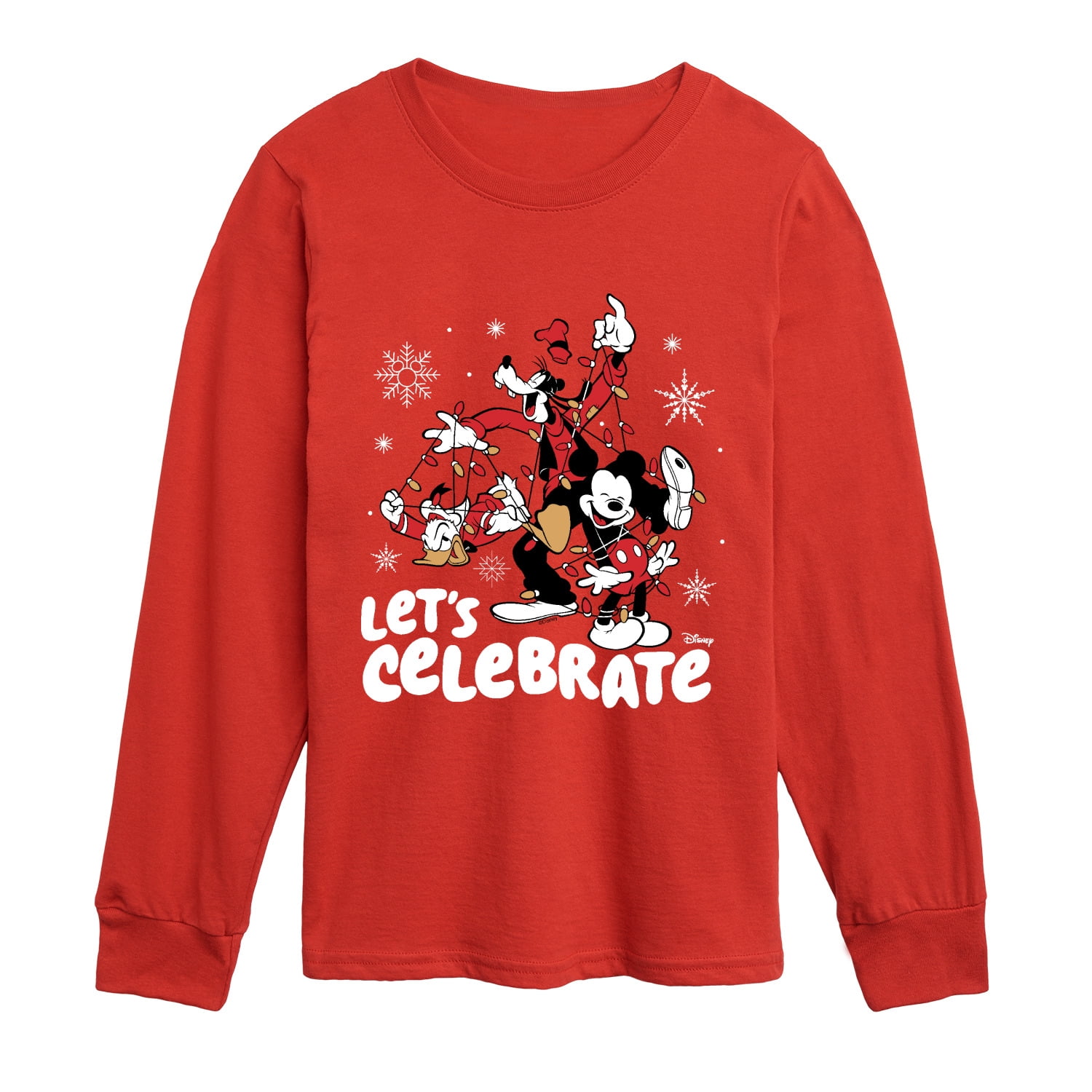 Disney - Let's Celebrate - Youth Boys Long Sleeve Graphic T-Shirt ...