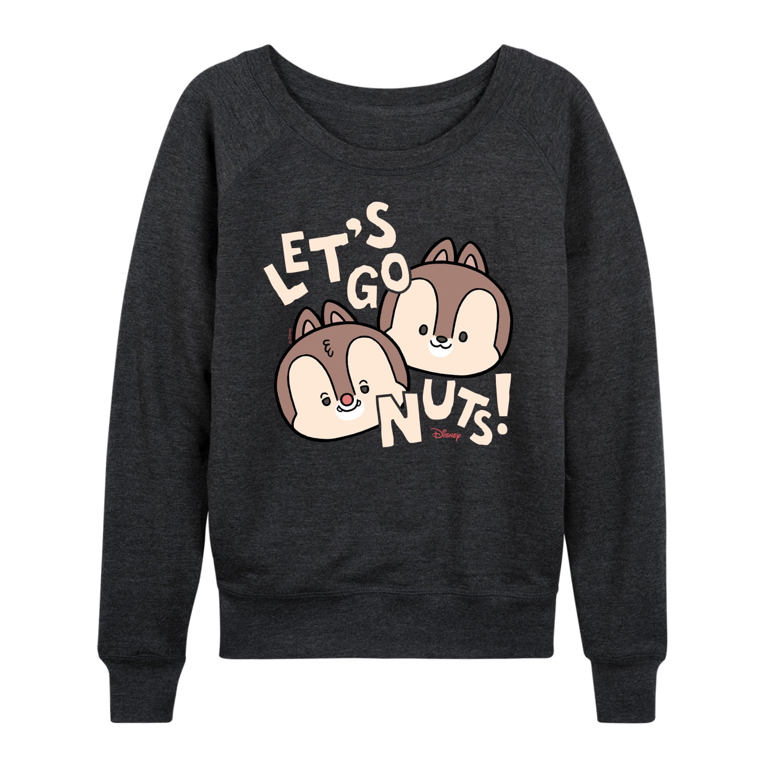 Disney - Let's Go Nuts - Women's Lightweight French Terry Long Sleeve ...