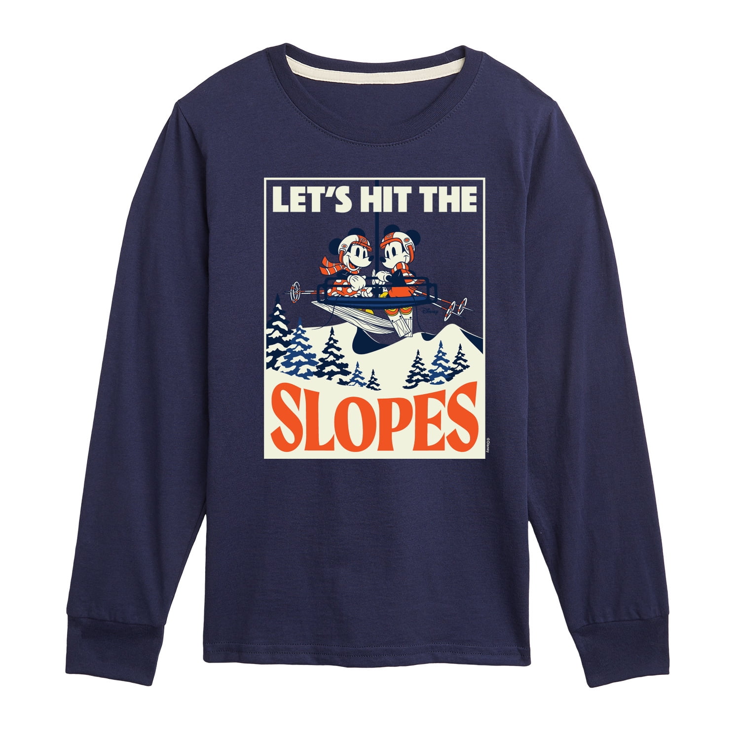 Disney - Let's Hit The Slopes - Toddler & Youth Long Sleeve Graphic T ...