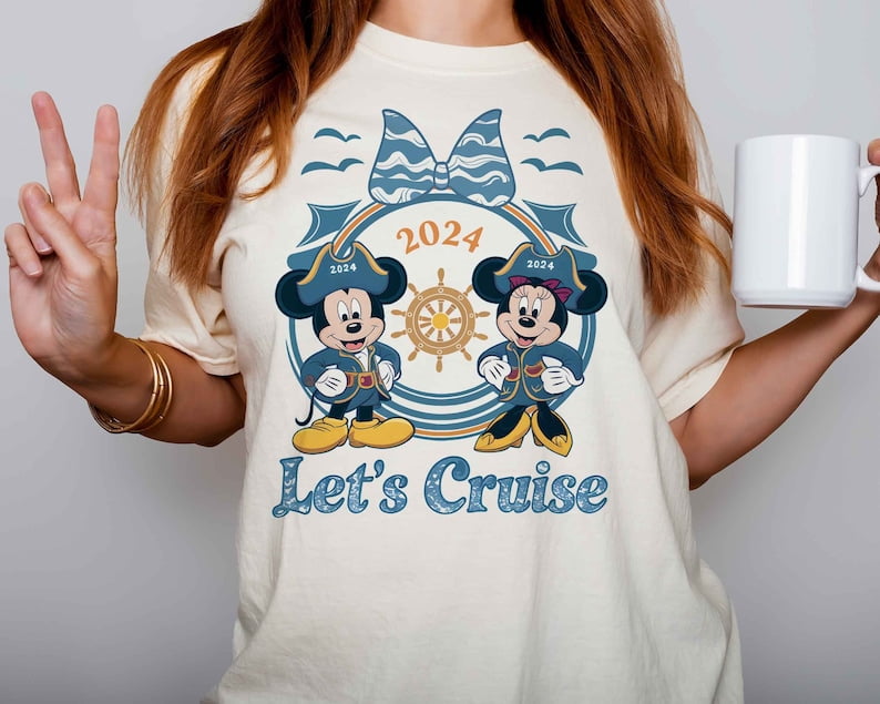 Disney Lets Cruise Shirt, 2024 Disney Cruise Family Shirts, Kids Disney ...