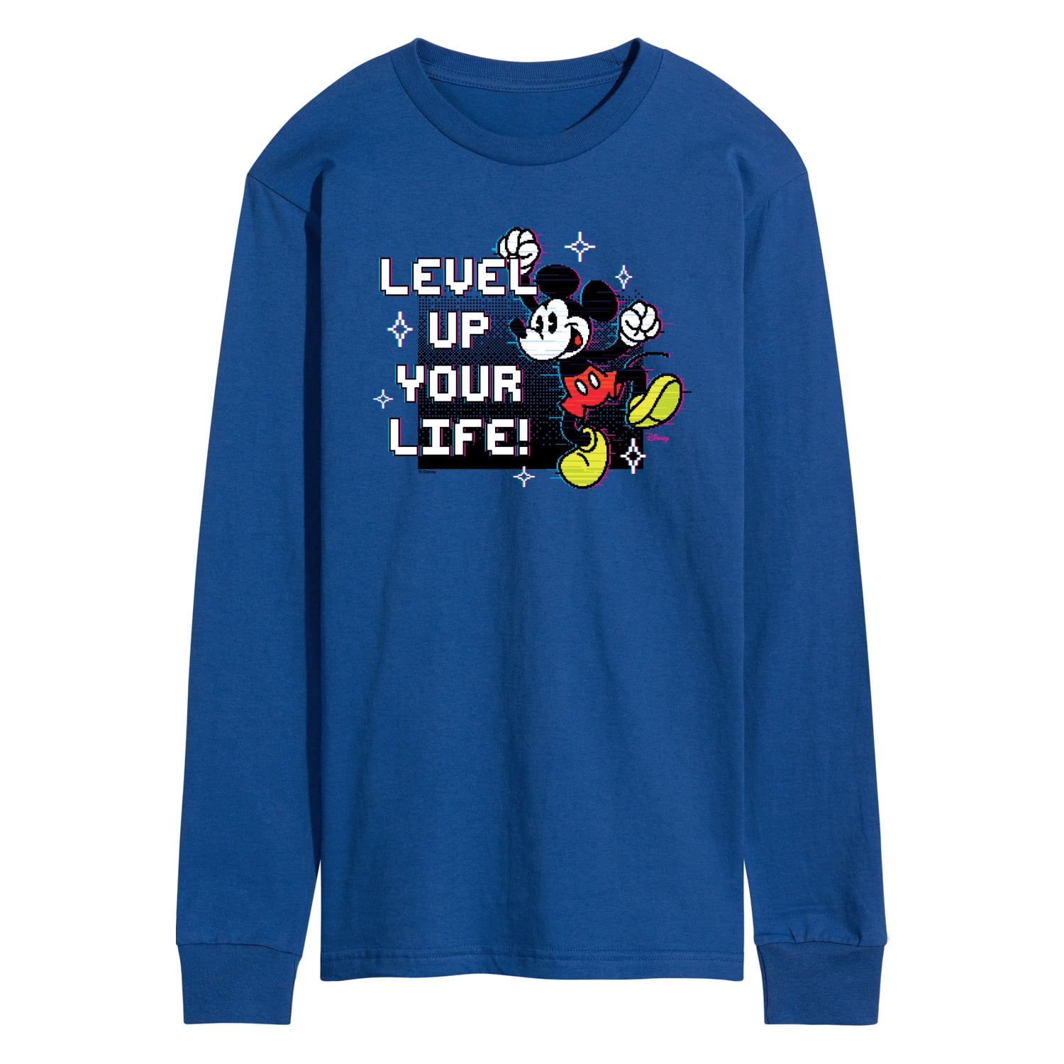 Disney Level Up Your Life Mens Long Sleeve T Shirt