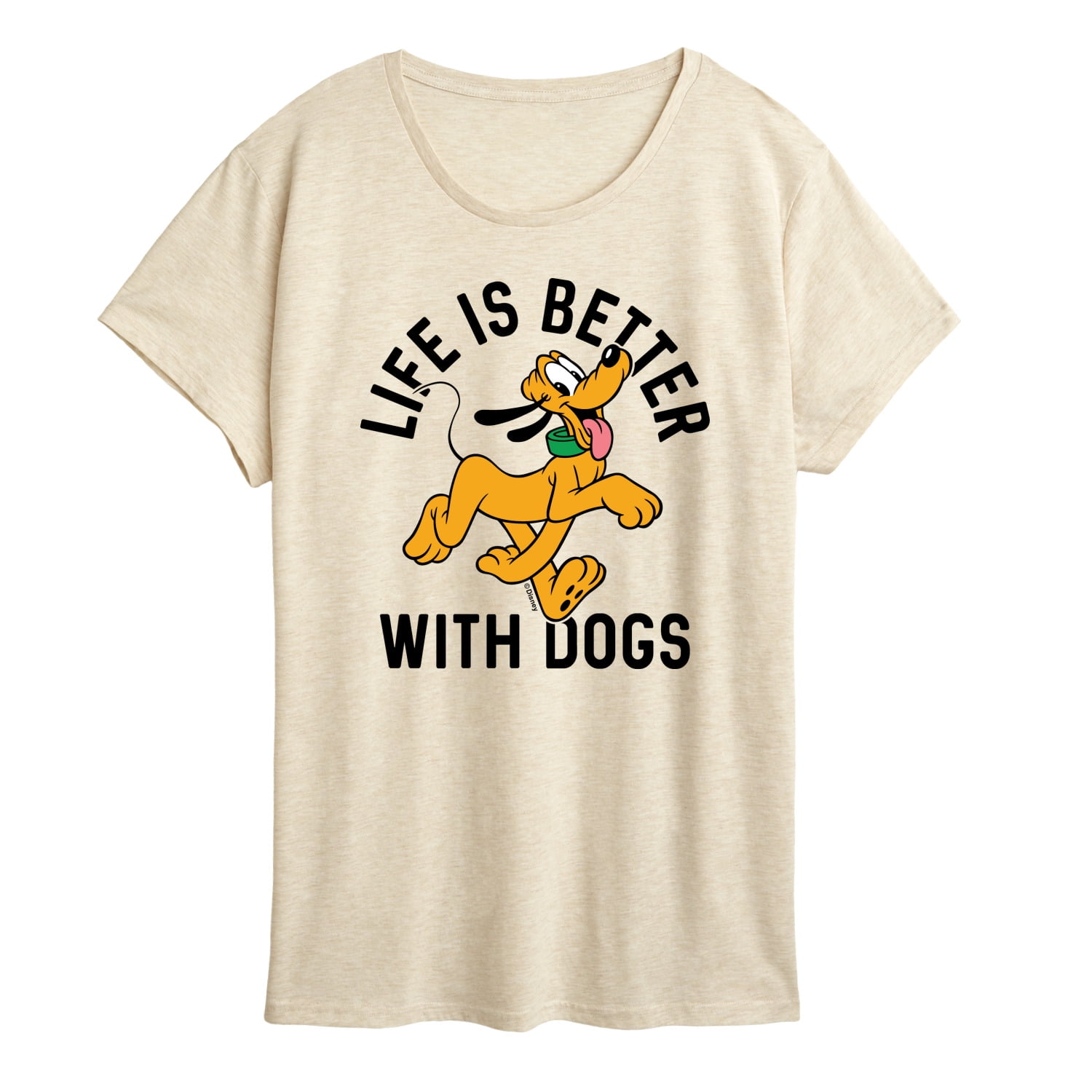 Disney - Life is Better With Dogs - Women's Short Sleeve Graphic T ...