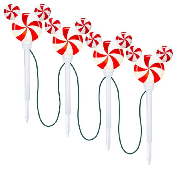 Disney LightShow 6-FT Mickey Mouse Blinking LED Pathway Stakes Lighted ...