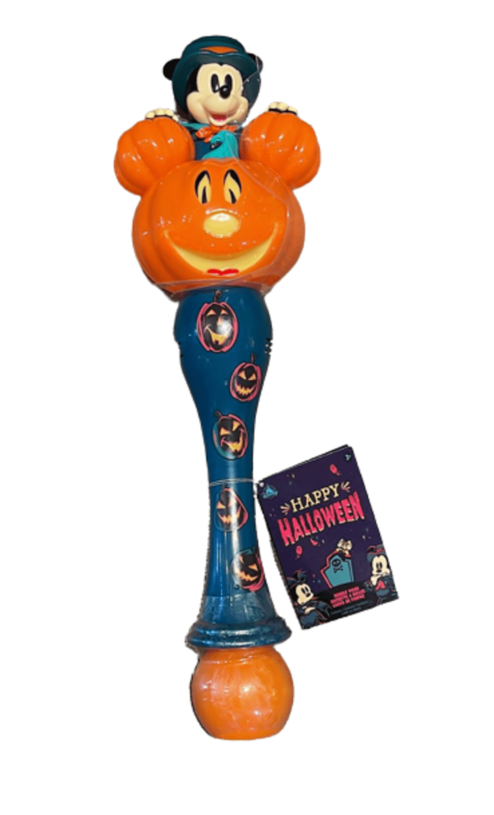 Mickey Mouse Light-Up Bubble Wand with Pumpkin Design, Disney Parks ...