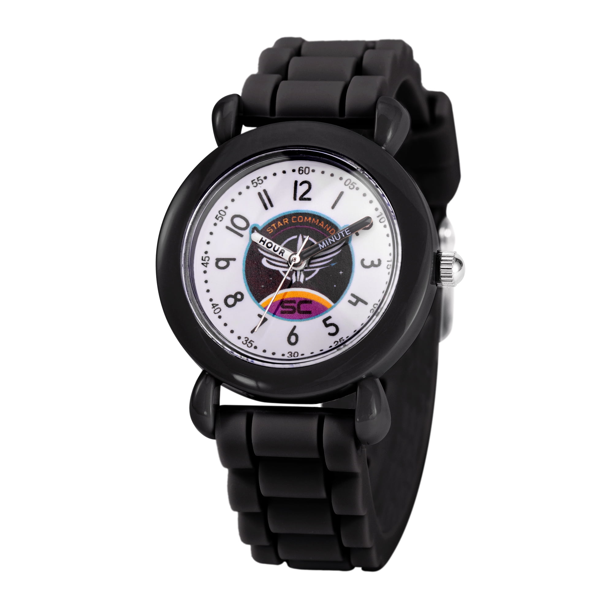 Disney Lightyear,Star Command Lightyear Boys'Black Plastic Time Teacher ...