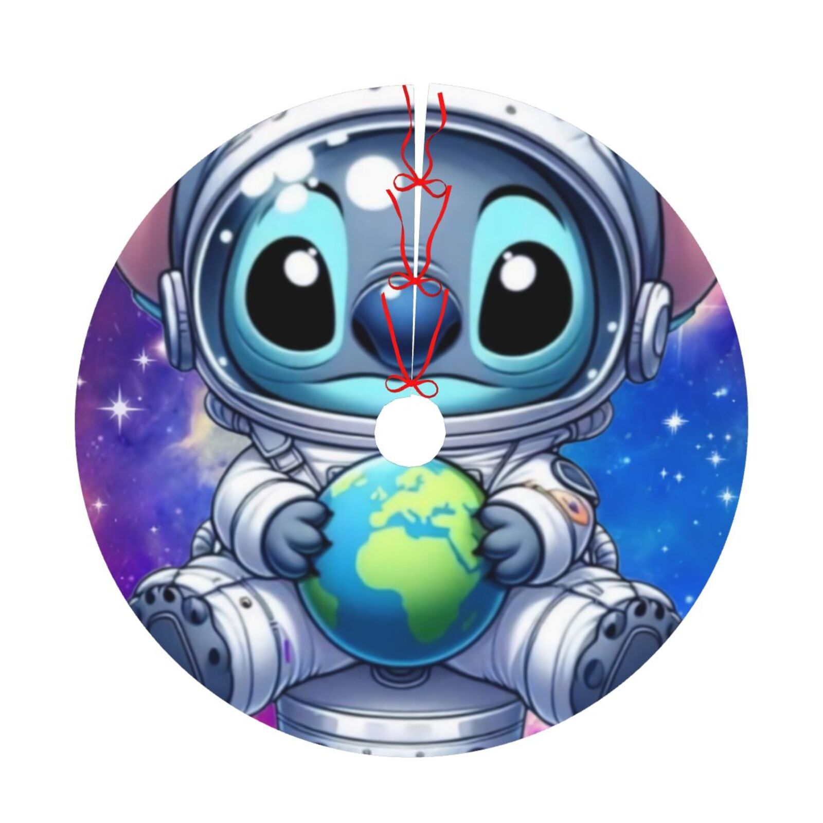 Disney Lilo And Stitch In Space Christmas Tree Skirt 30 inch Tree Skirt ...