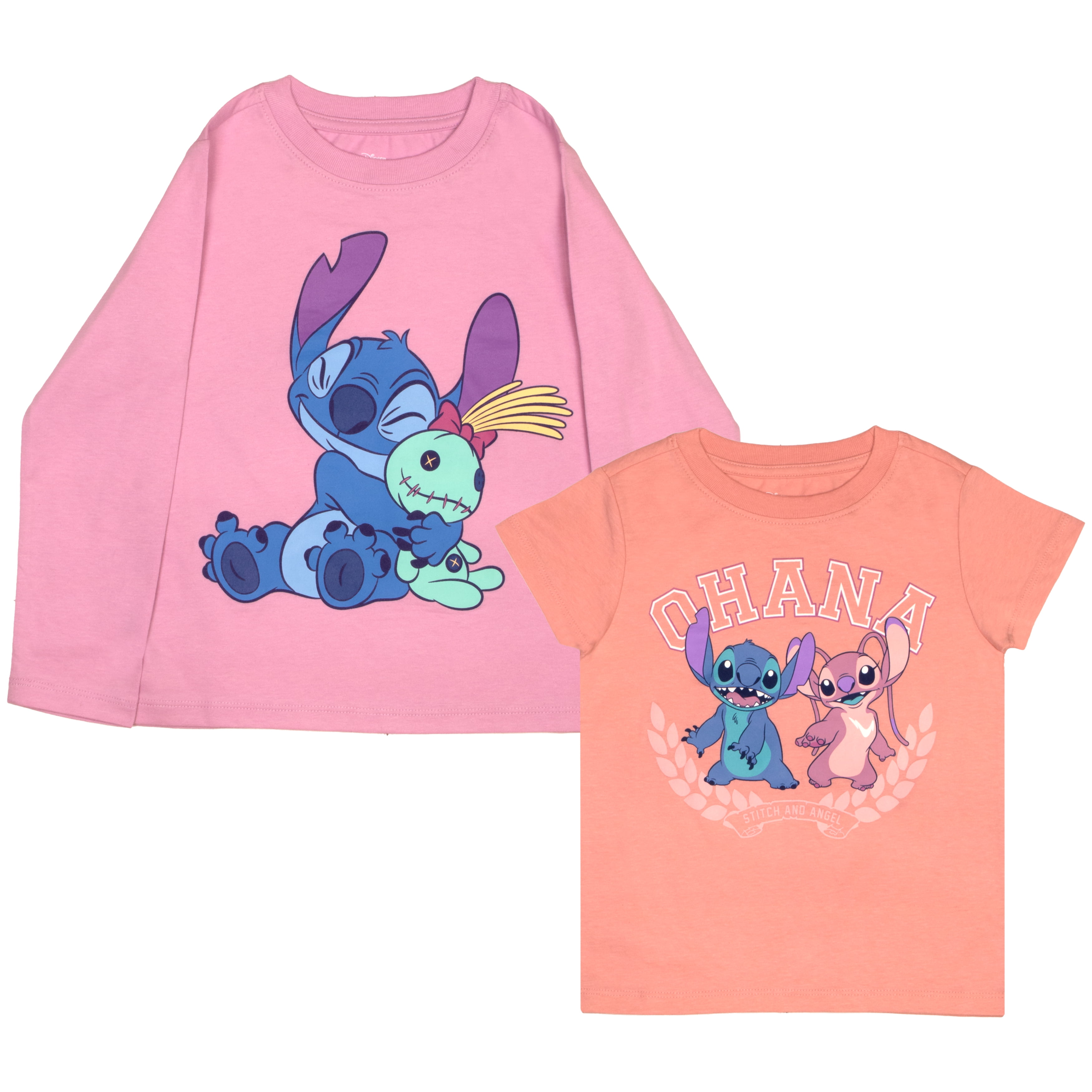 Disney Lilo And Stitch Long Sleeve T-Shirt 2-Piece Set (Sizes 4-16 ...