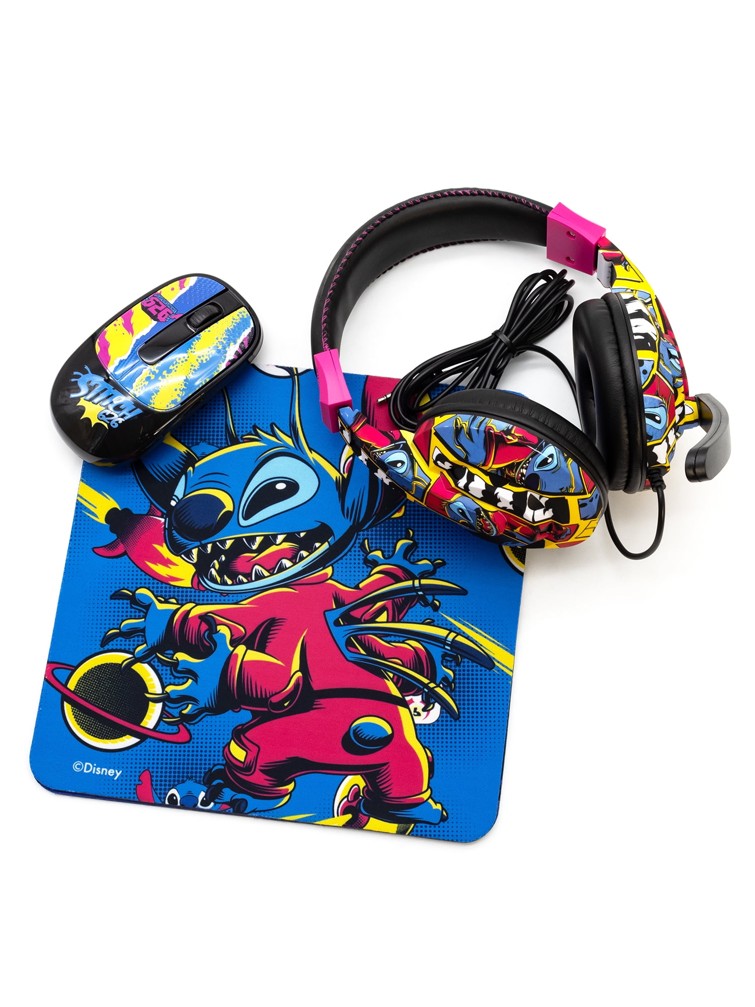 Disney Lilo And Stitch Tech Bundle Built-in Microphone Over-Ear ...