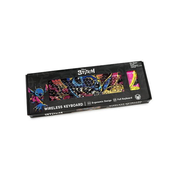Disney Lilo And Stitch Wireless Ergonomic Keyboard: Electronics ...