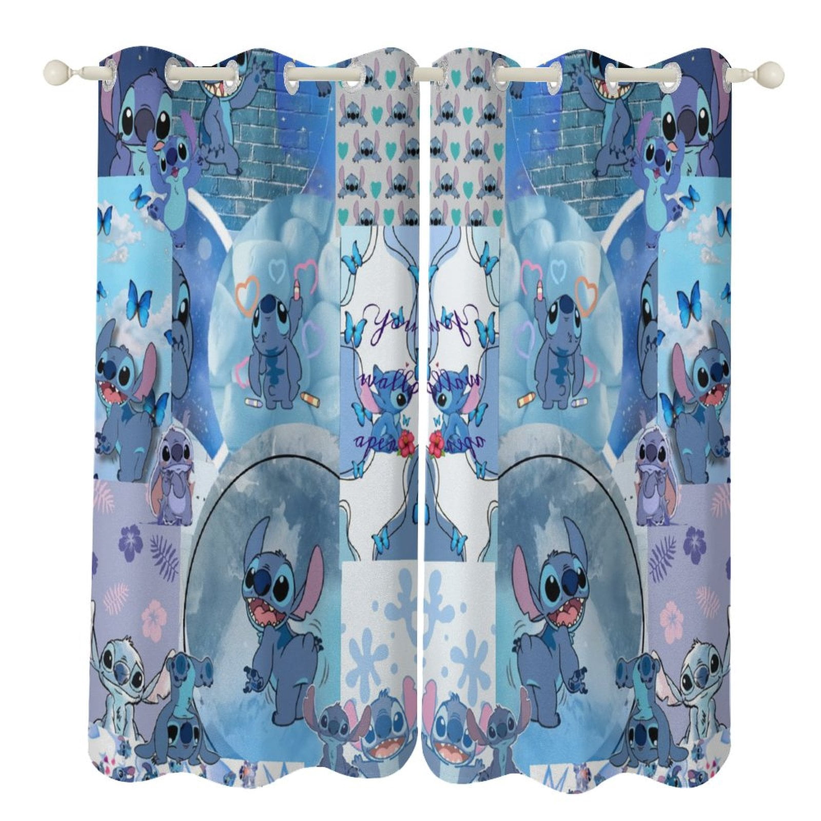 Disney-Lilo Simply Stitch Kids Curtains 52 X 72 Inch,Cartoon Blackout ...