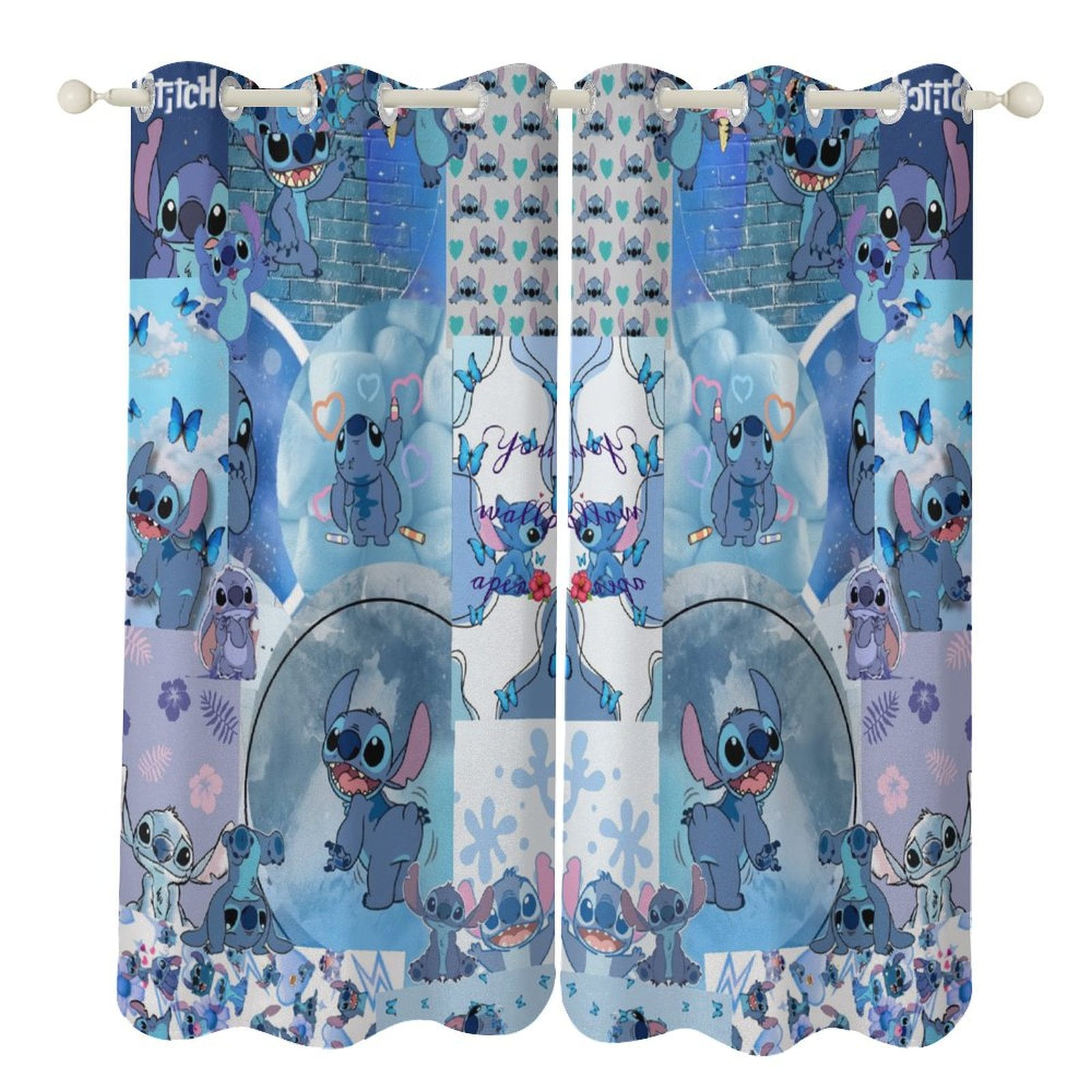 Disney-Lilo Simply Stitch Kids Curtains 52 X 84 Inch,Cartoon Blackout ...