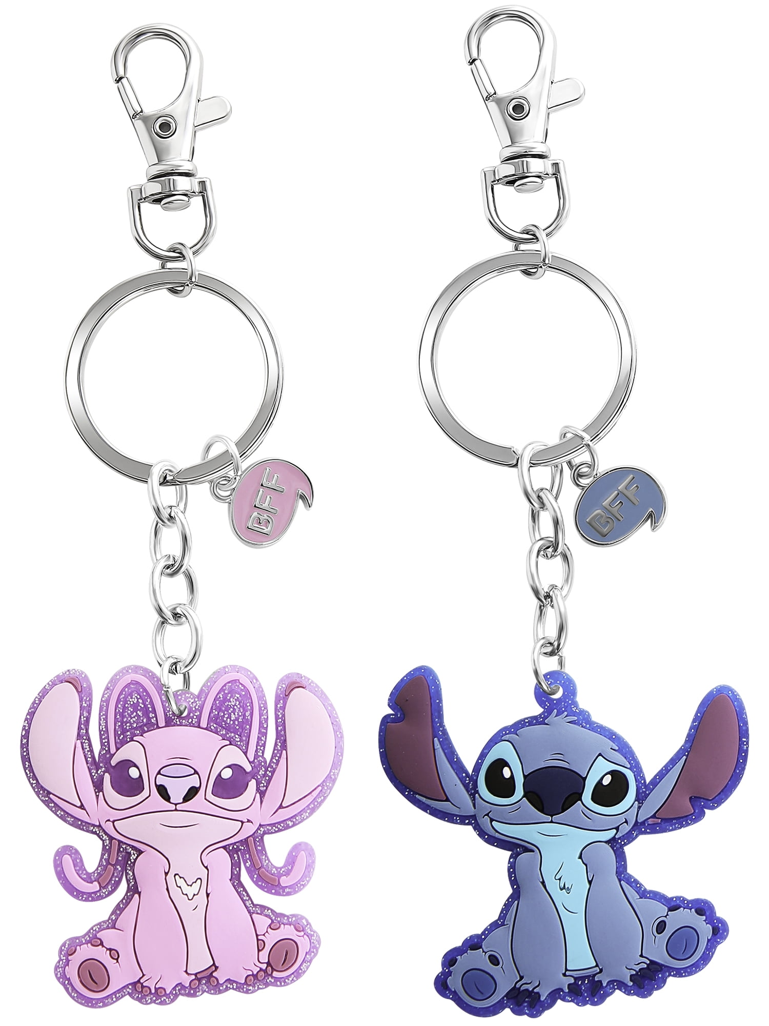 Disney Stitch BFF Girl's Key Chain Set - Walmart.com