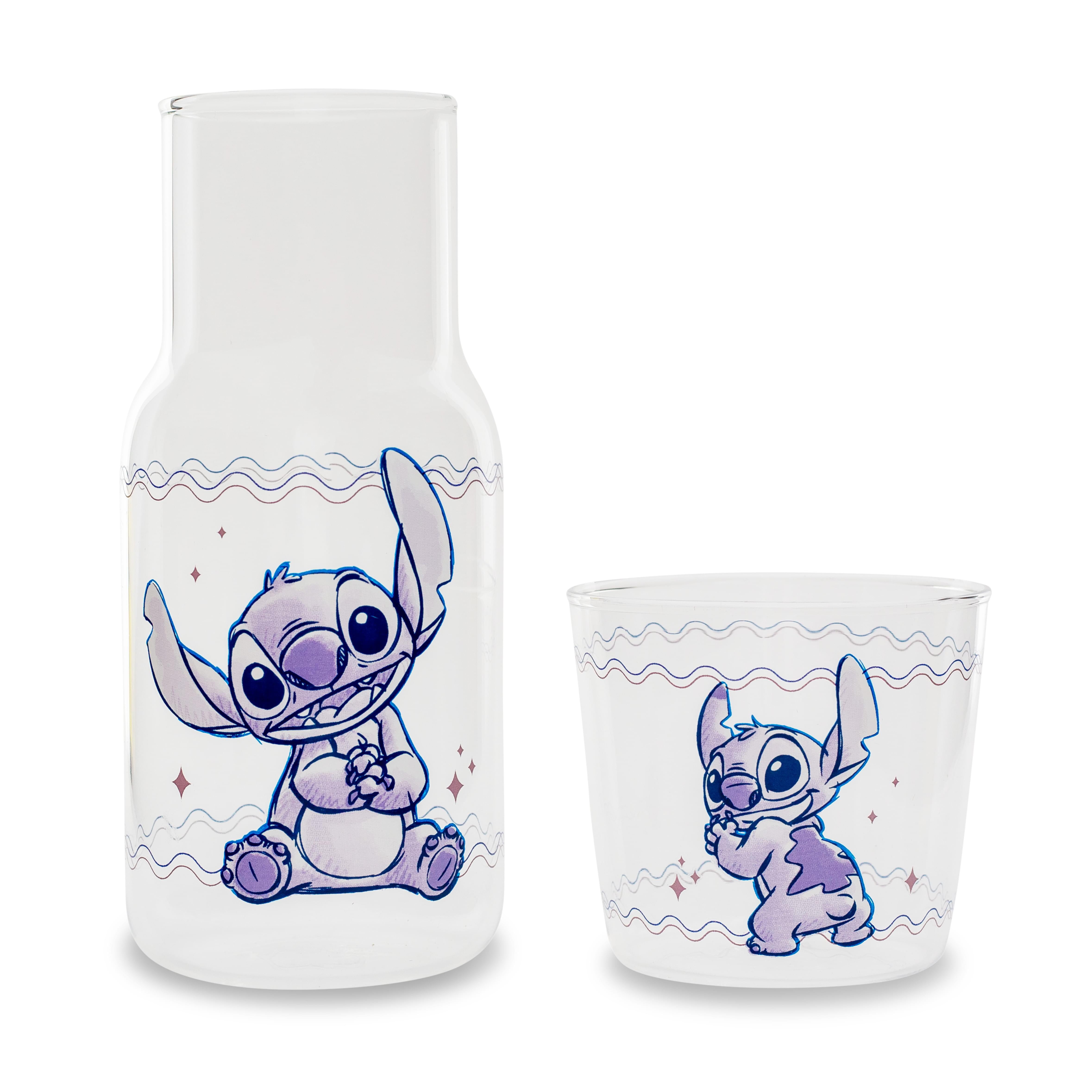 Disney Lilo & Stitch 18-Ounce Glass Pitcher and 8-Ounce Cup - Walmart.com