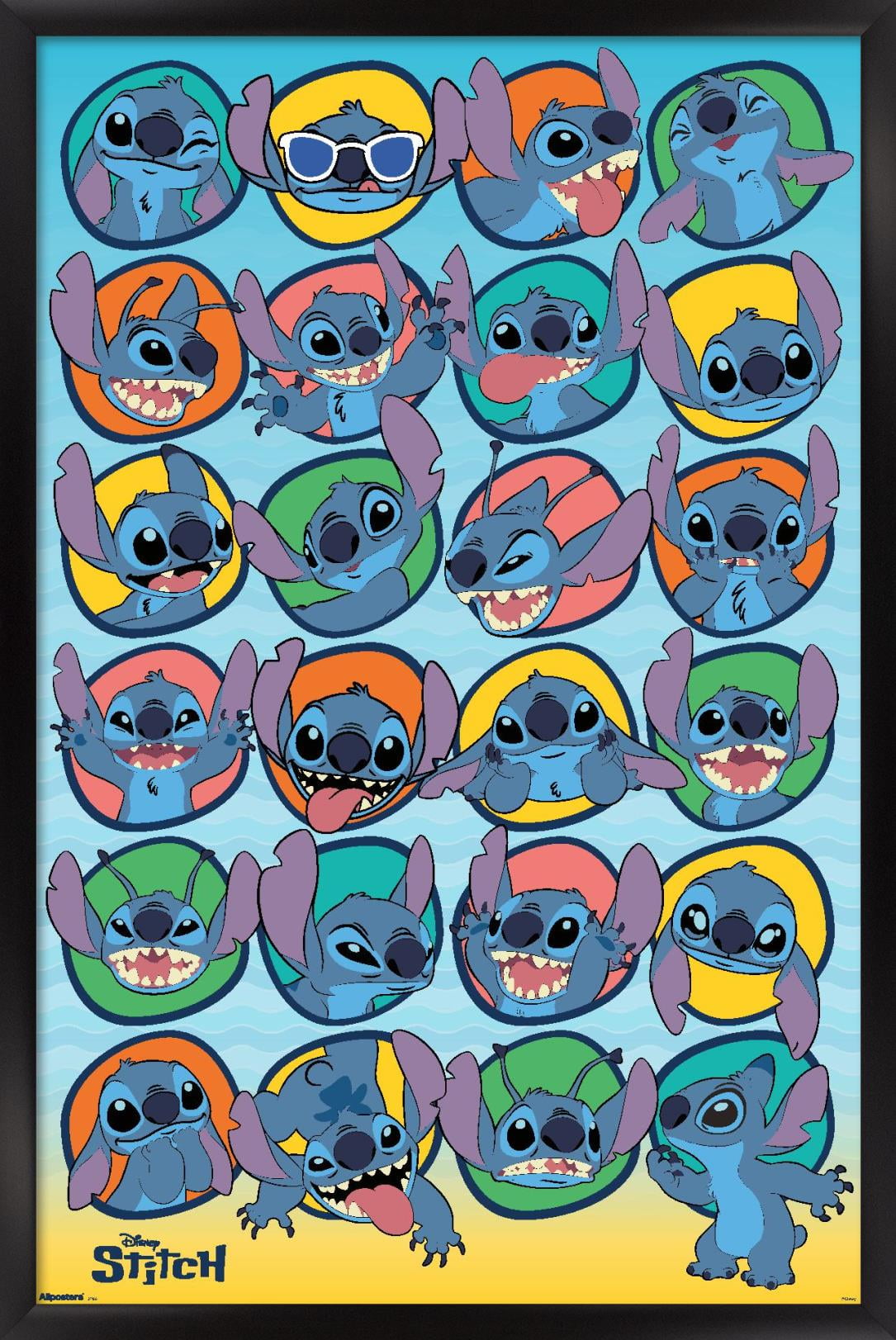 Disney Lilo & Stitch (2002) - All the Faces Grid Wall Poster, 14.725" x ...