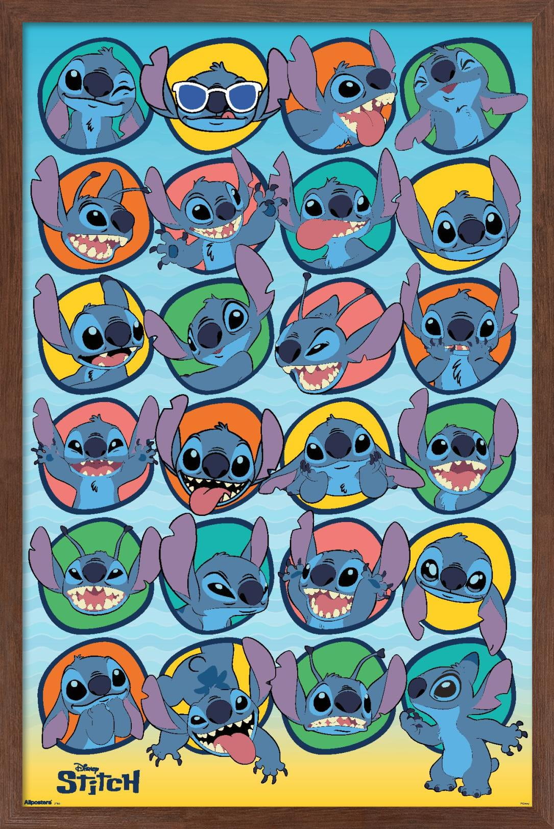 Disney Lilo & Stitch (2002) - All the Faces Grid Wall Poster, 22.375" x ...