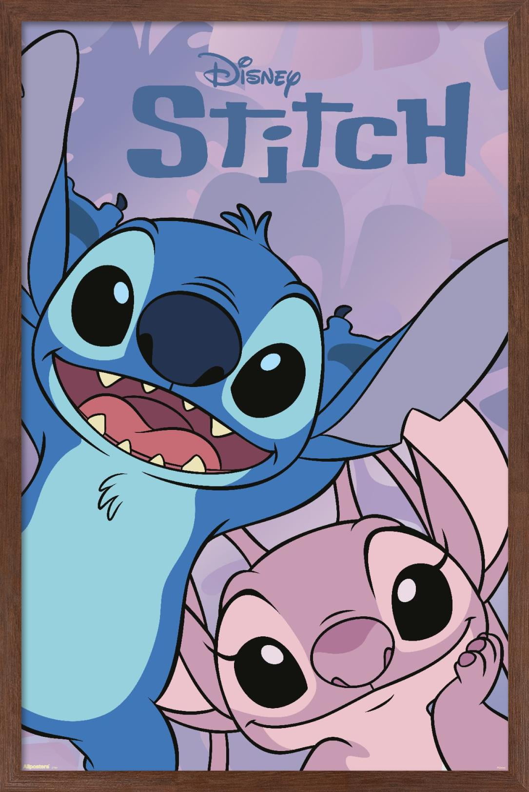 Disney Lilo & Stitch (2002) - Angel and Stitch Purple Wall Poster, 22. ...