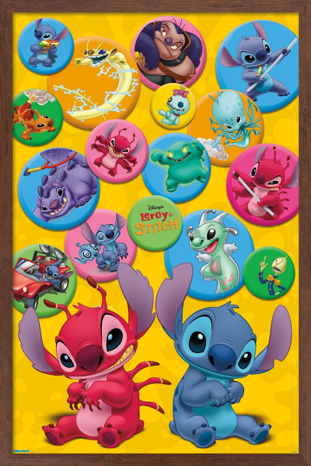 Disney Lilo & Stitch (2002) - Experiment Grid Wall Poster, 22.375" x 34 ...