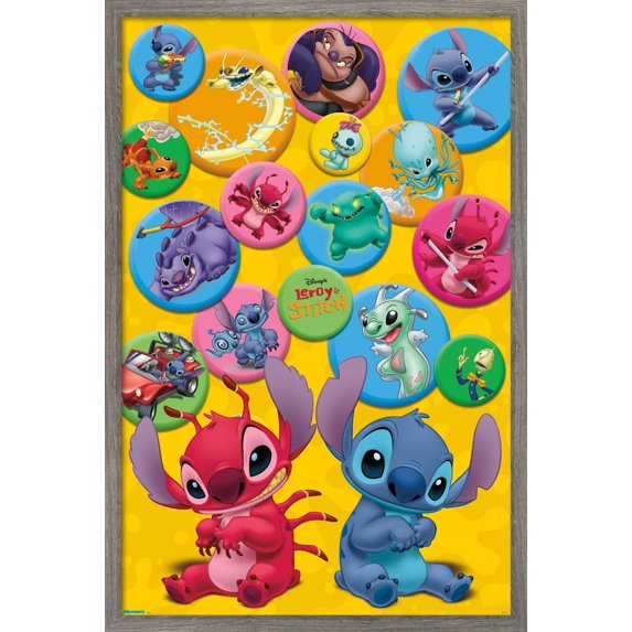 Disney Lilo & Stitch (2002) - Experiment Grid Wall Poster, 22.375" x 34 ...