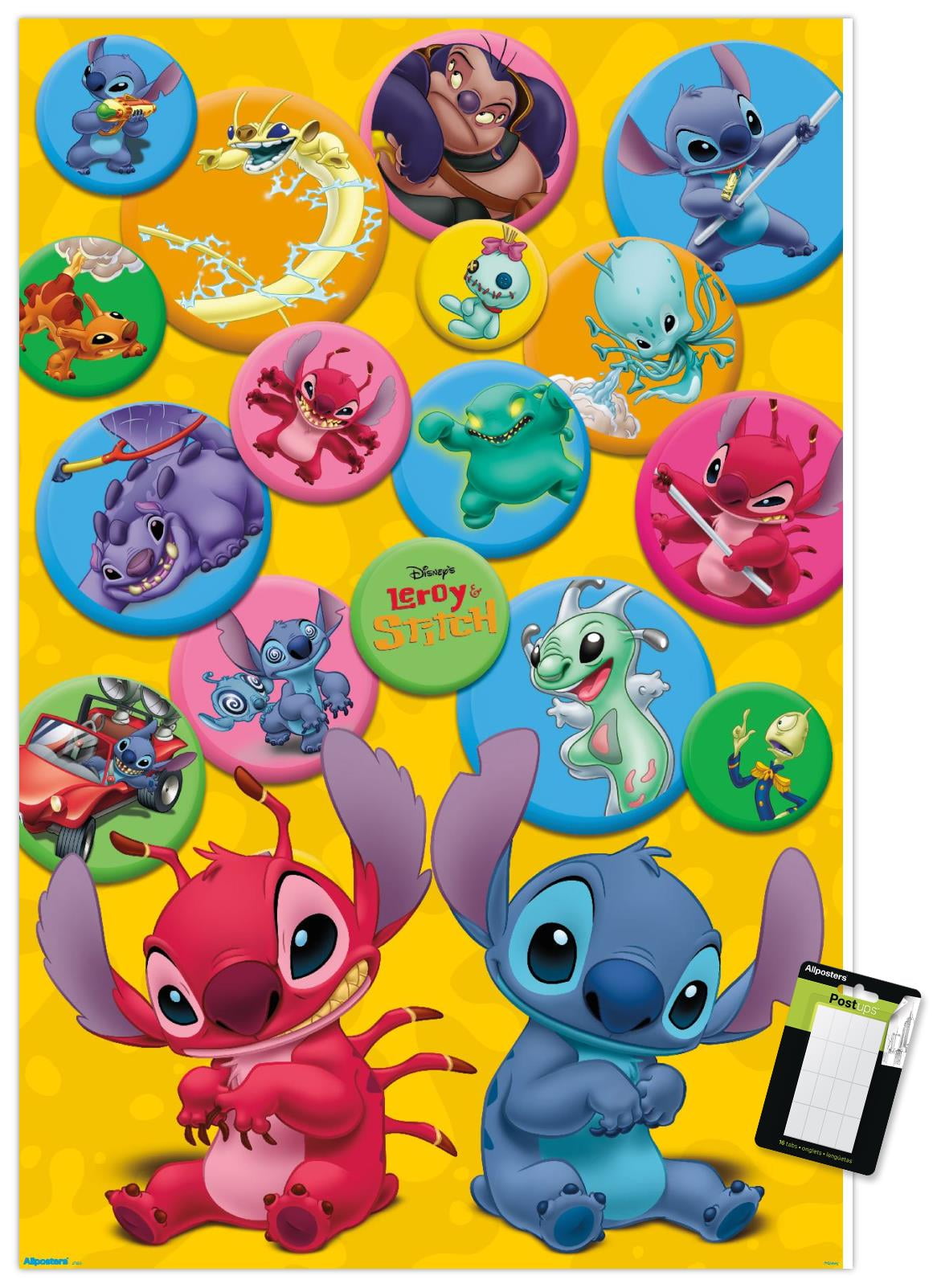 Disney Lilo & Stitch (2002) - Experiment Grid Wall Poster, 22.375" x 34 ...