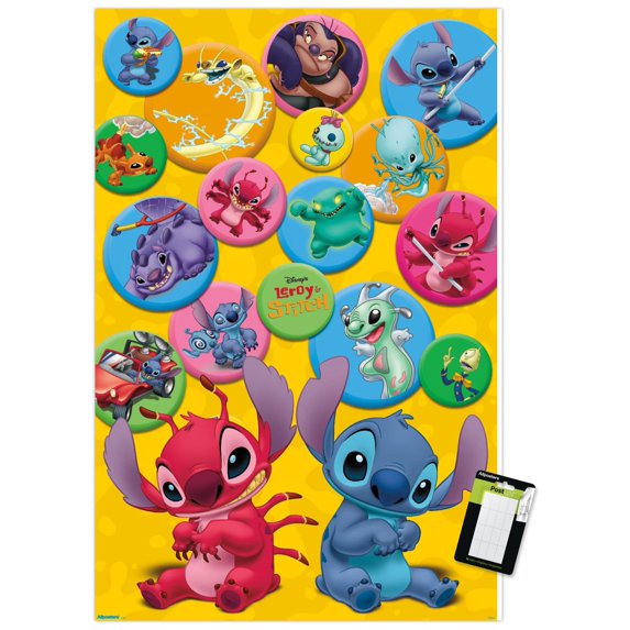 Disney Lilo & Stitch (2002) - Experiment Grid Wall Poster, 22.375" x 34 ...